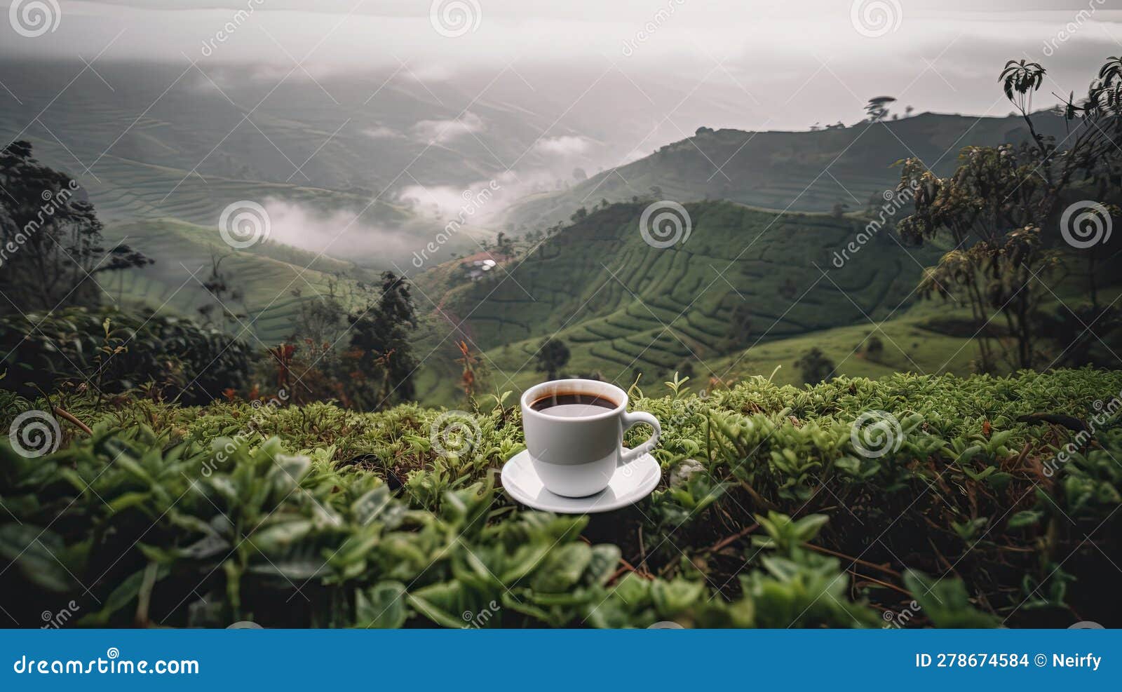 Illustration of Abstract Cup of Coffee Stock Illustration ...