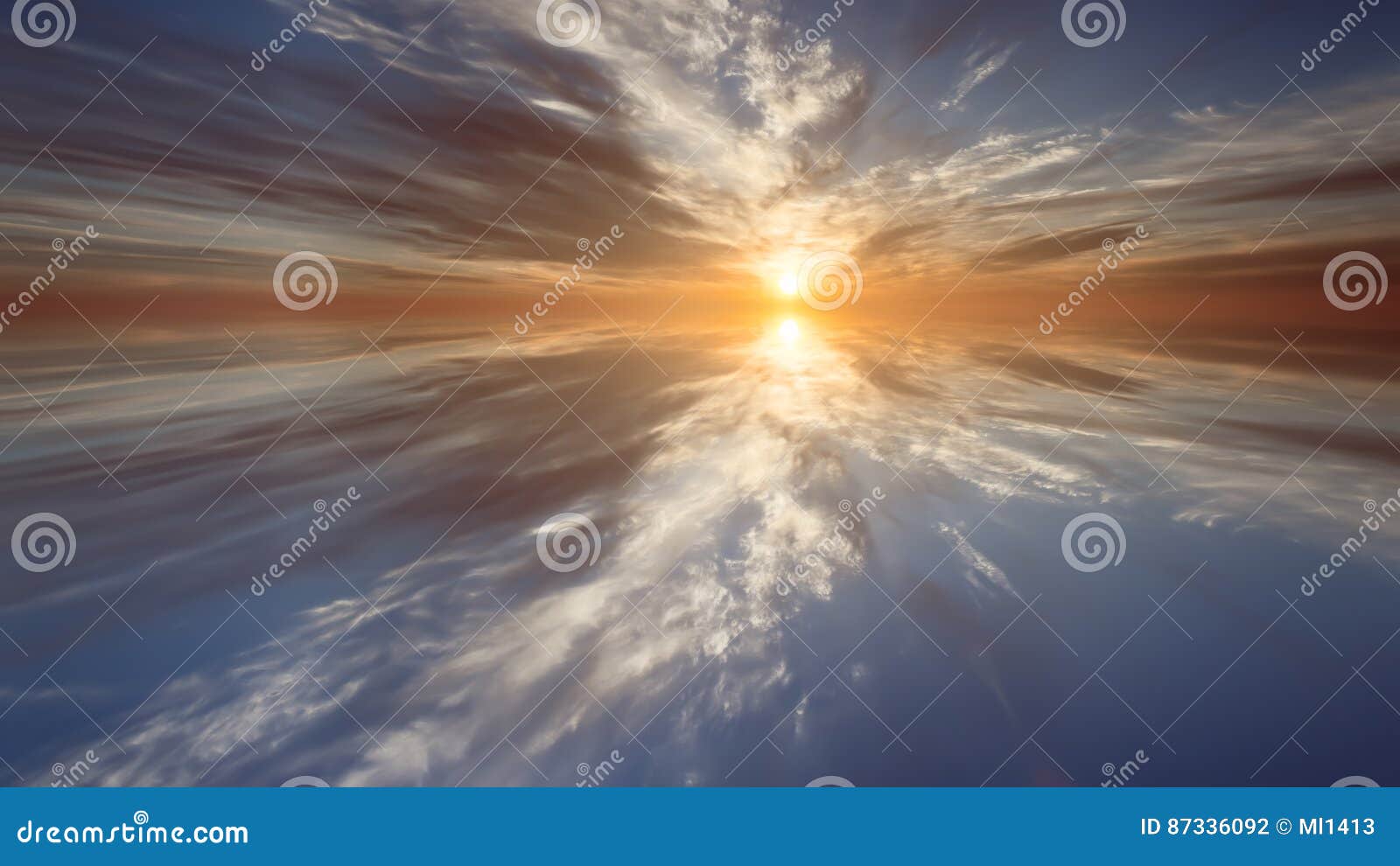 Illustration Abstract the Dawn Stock Photo - Image of dramatic, bright ...