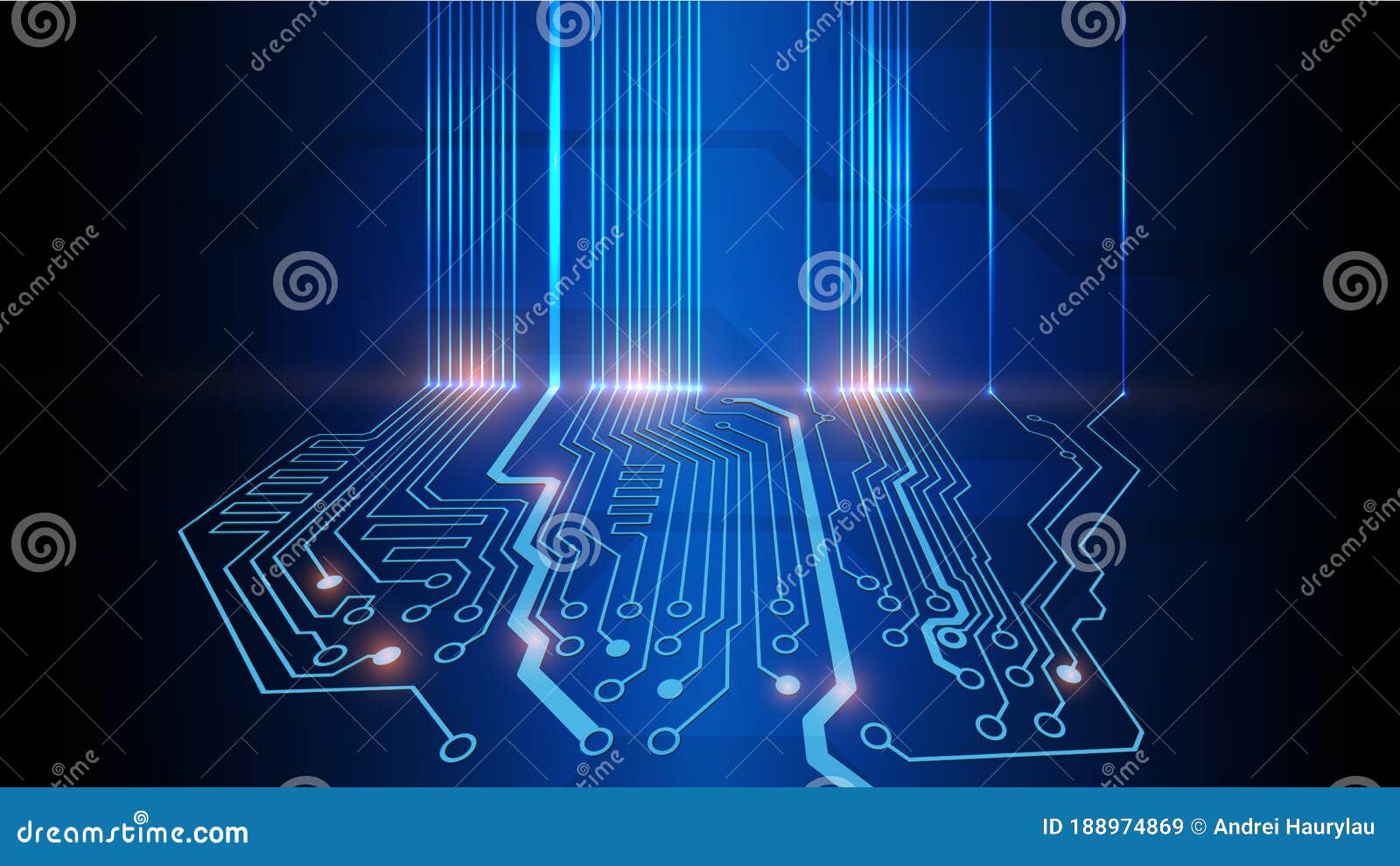 Illustration of Abstract Electrical Board, Circuit. Abstract Science ...