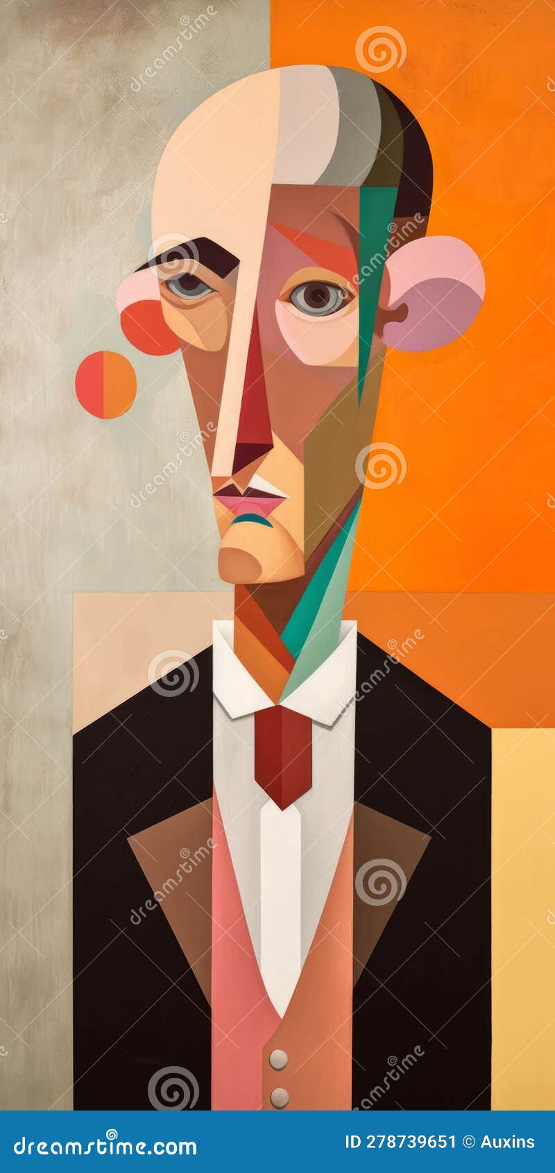 Illustration Abstract of Face and Portrait by Fine Art Style Created ...