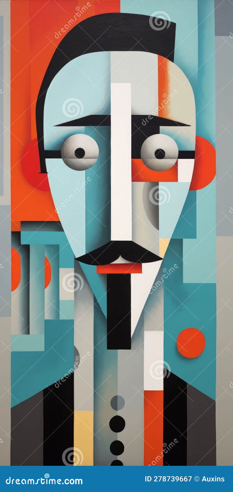 Illustration Abstract of Face and Portrait by Fine Art Style Created ...