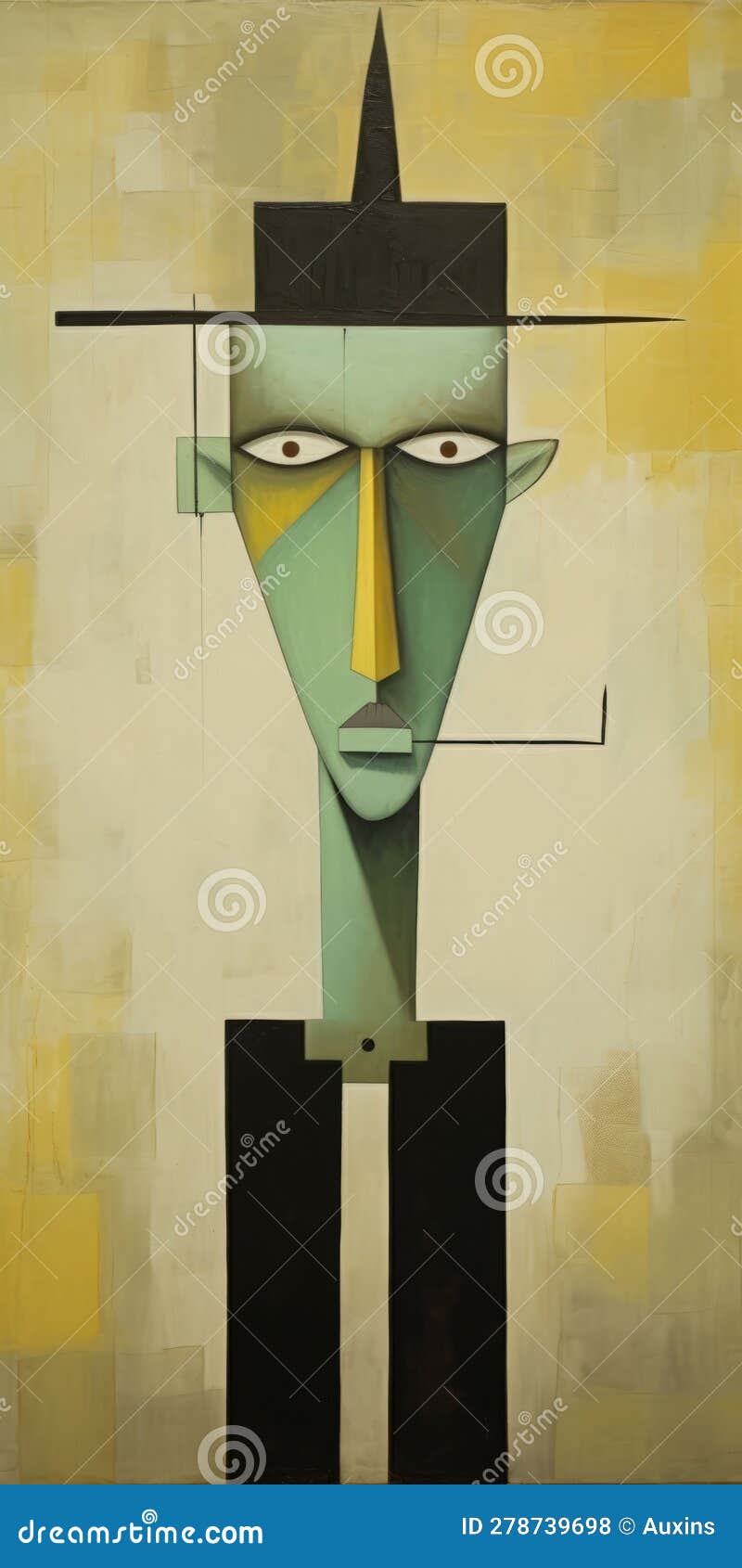 Illustration Abstract of Face and Portrait by Fine Art Style Created ...