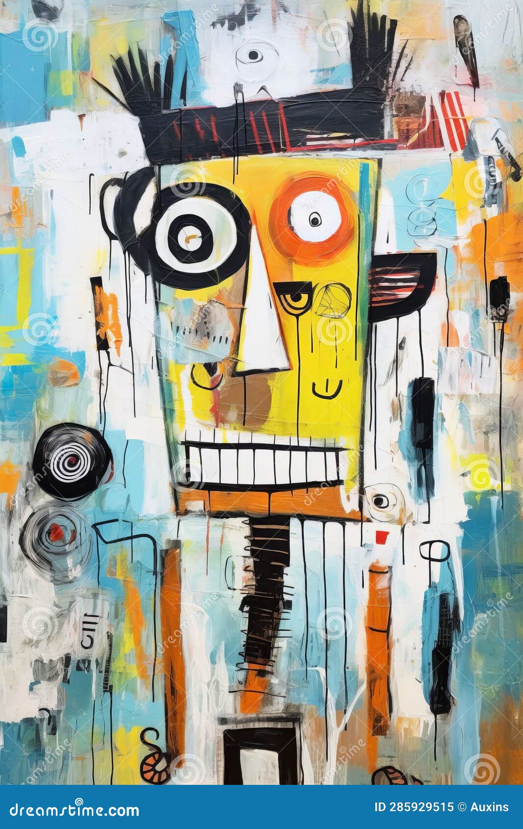 Illustration Abstract of Face and Portrait by Fine Art Style Created ...