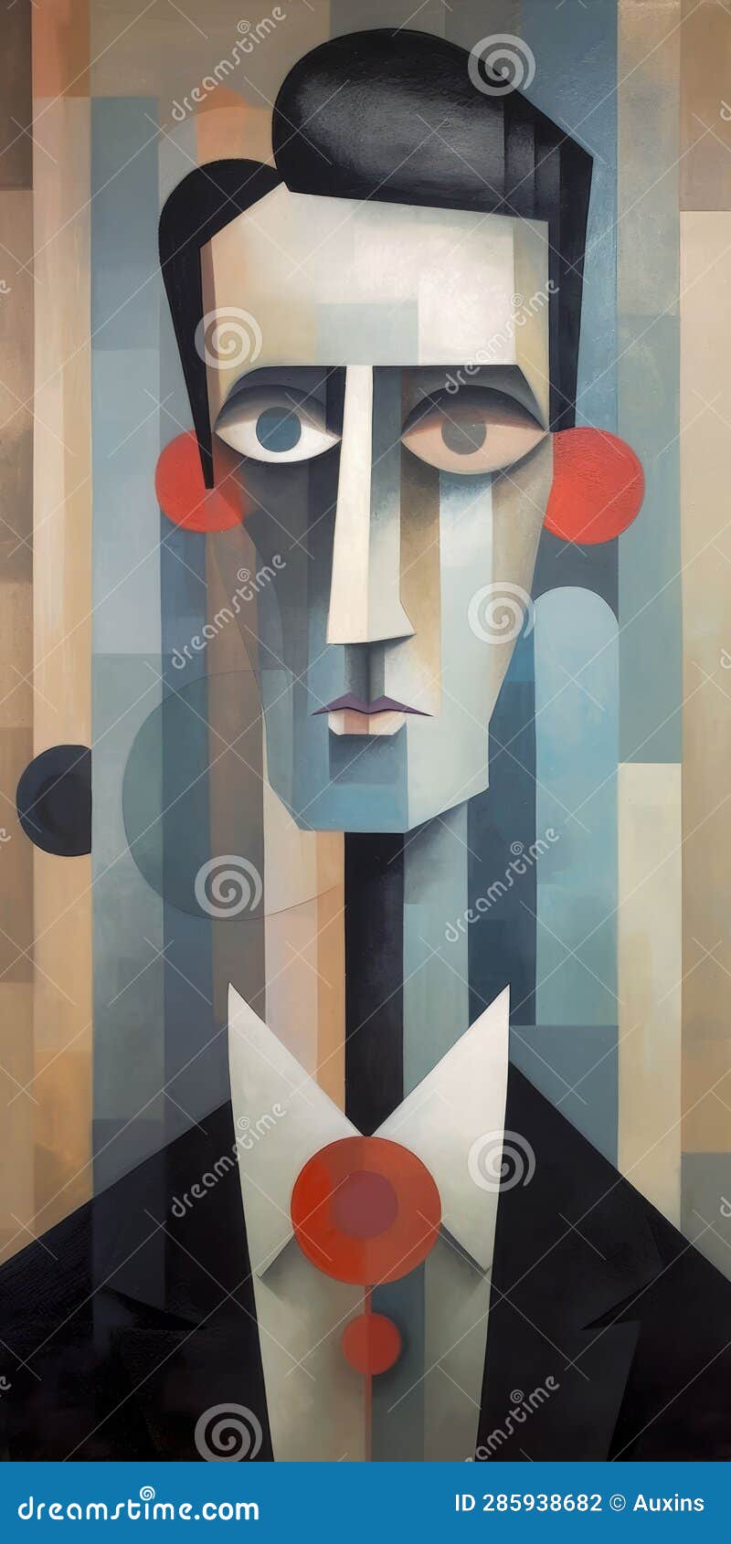 Illustration Abstract of Face and Portrait by Fine Art Style Created ...