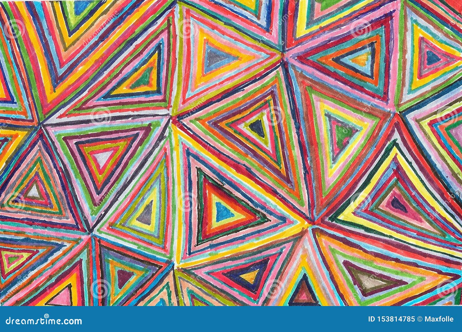 Illustration with Abstract Figures and Sketches Stock Illustration ...