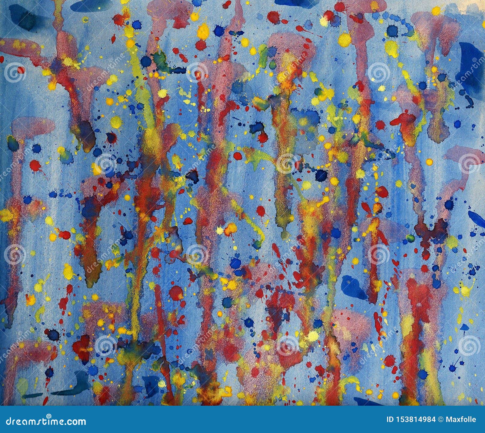 Illustration with Abstract Figures and Sketches Stock Illustration ...