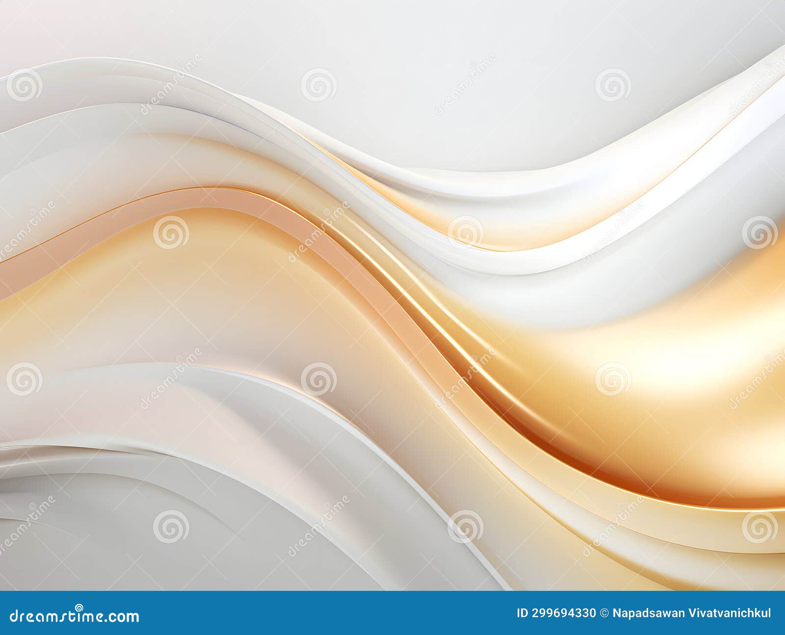 Illustration of Abstract Gold Wave Shape with Gradient Background ...
