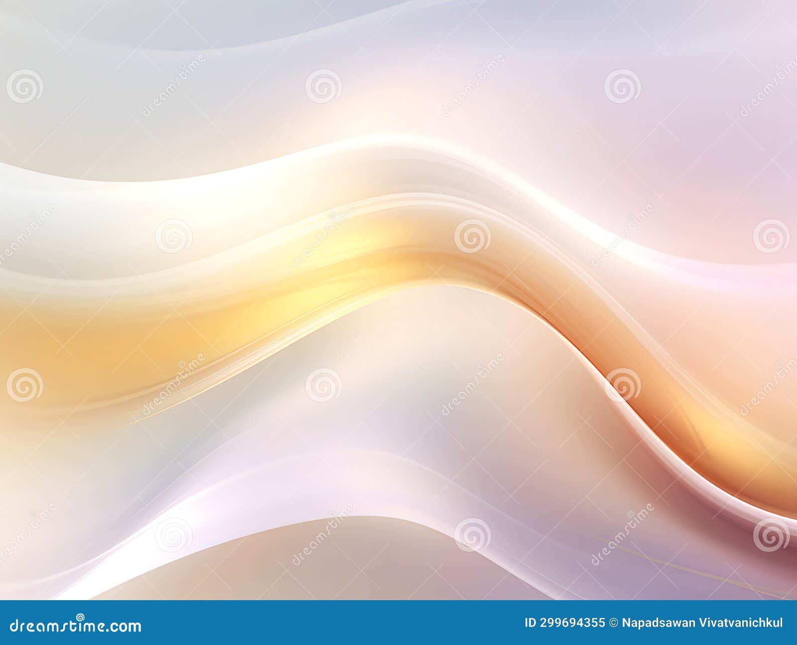 Illustration of Abstract Gold Wave Shape with Gradient Background ...