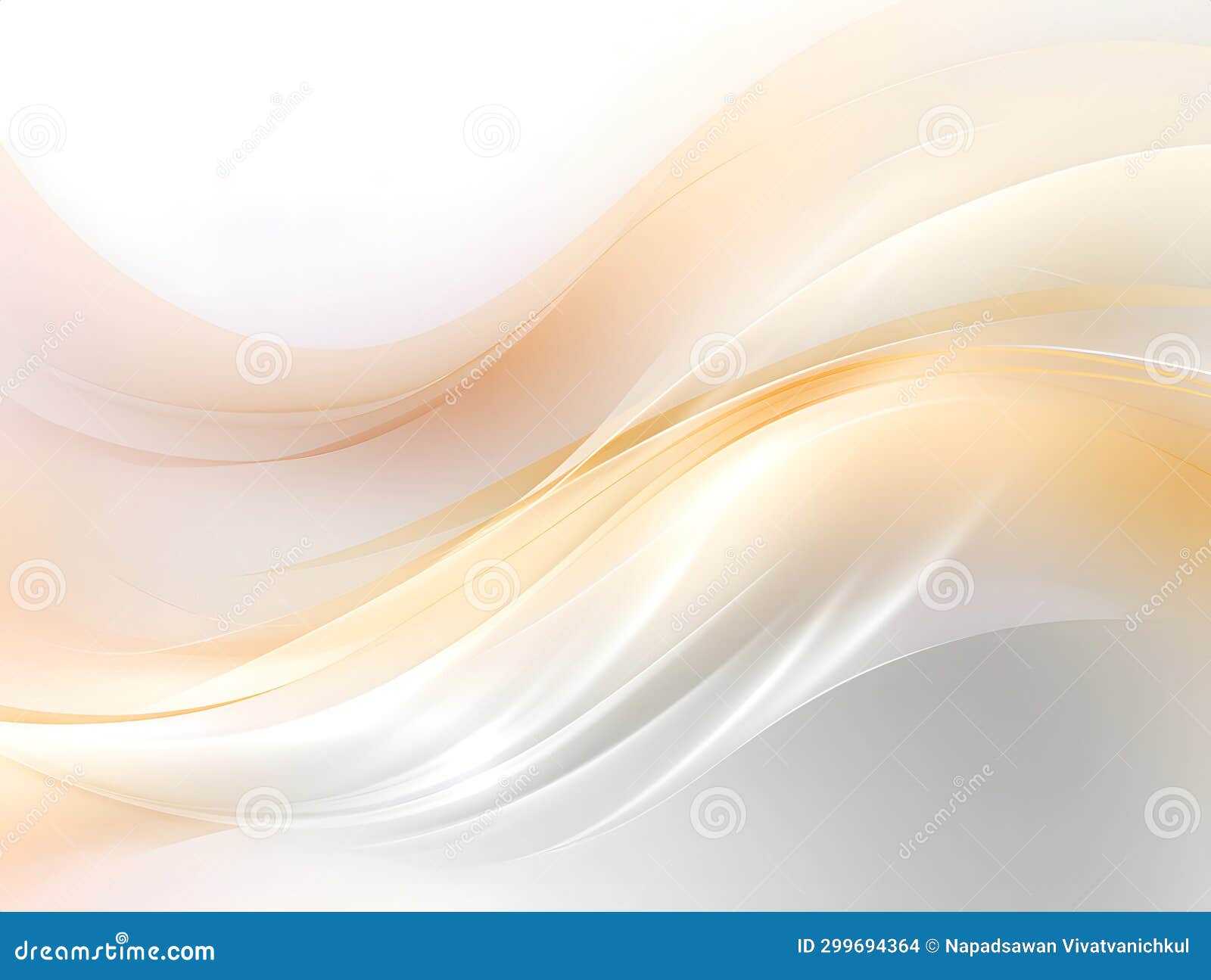 Illustration of Abstract Gold Wave Shape with Gradient Background ...