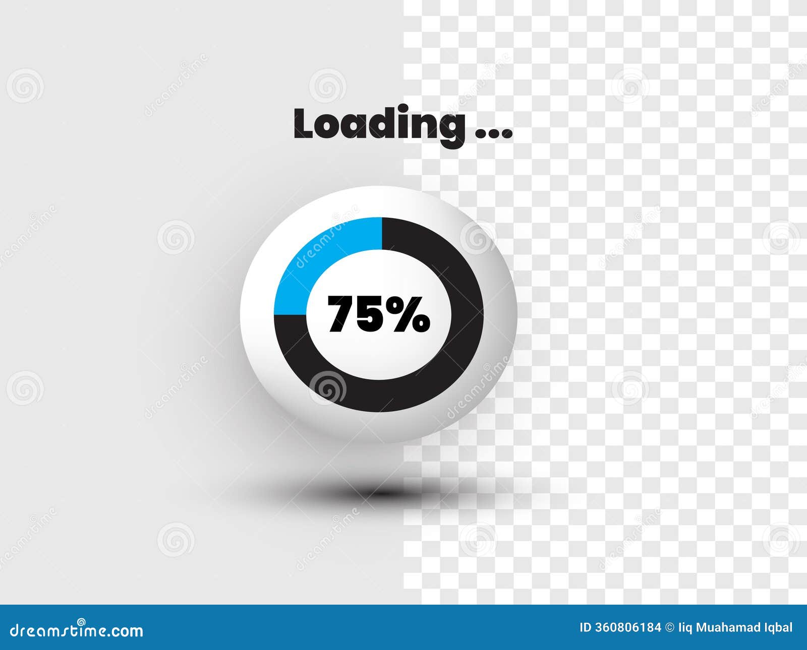 Illustration Abstract Graphic 3d Realistic Bubble Loading Concept ...