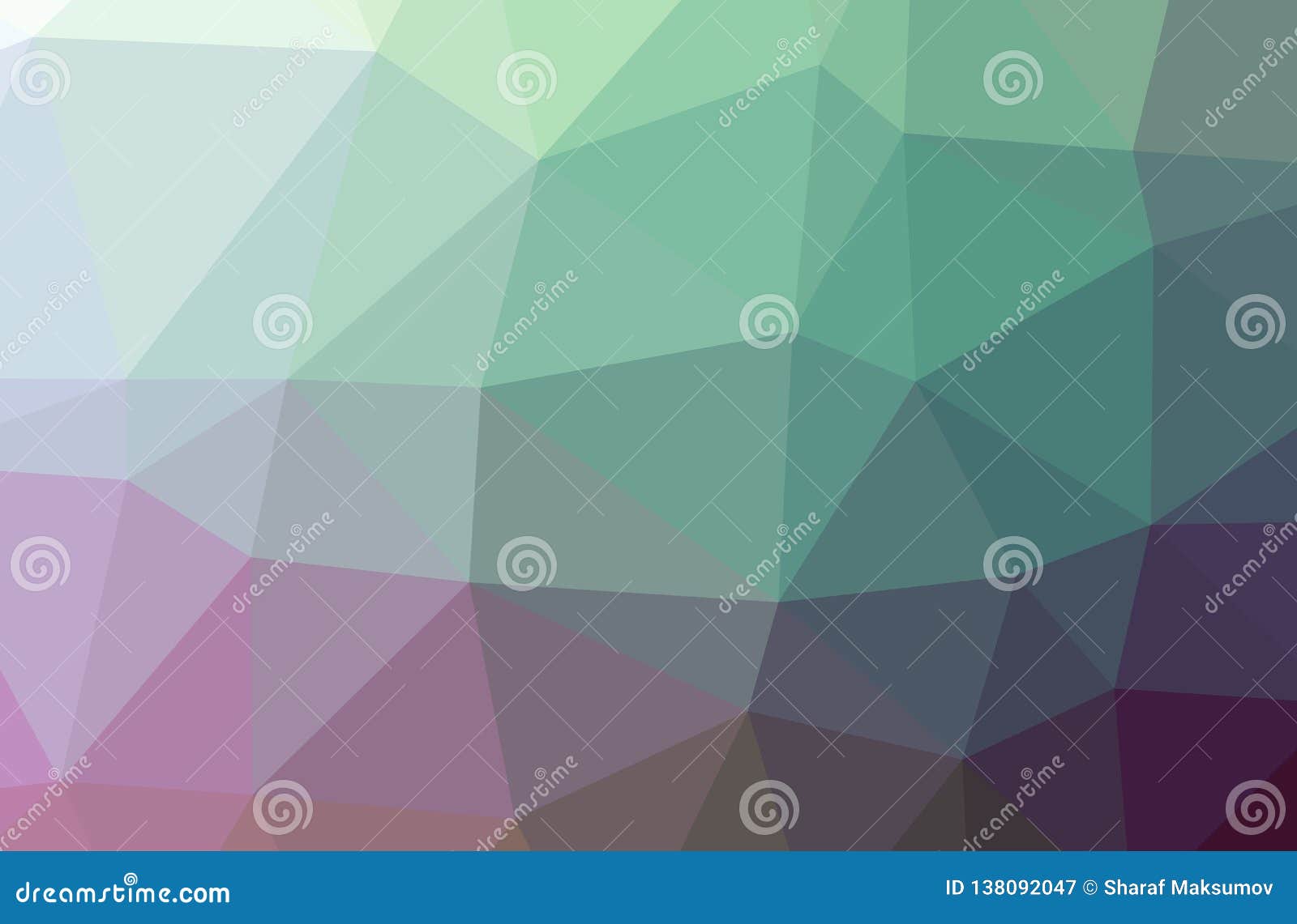 Illustration of Abstract Green Horizontal Low Poly Background ...