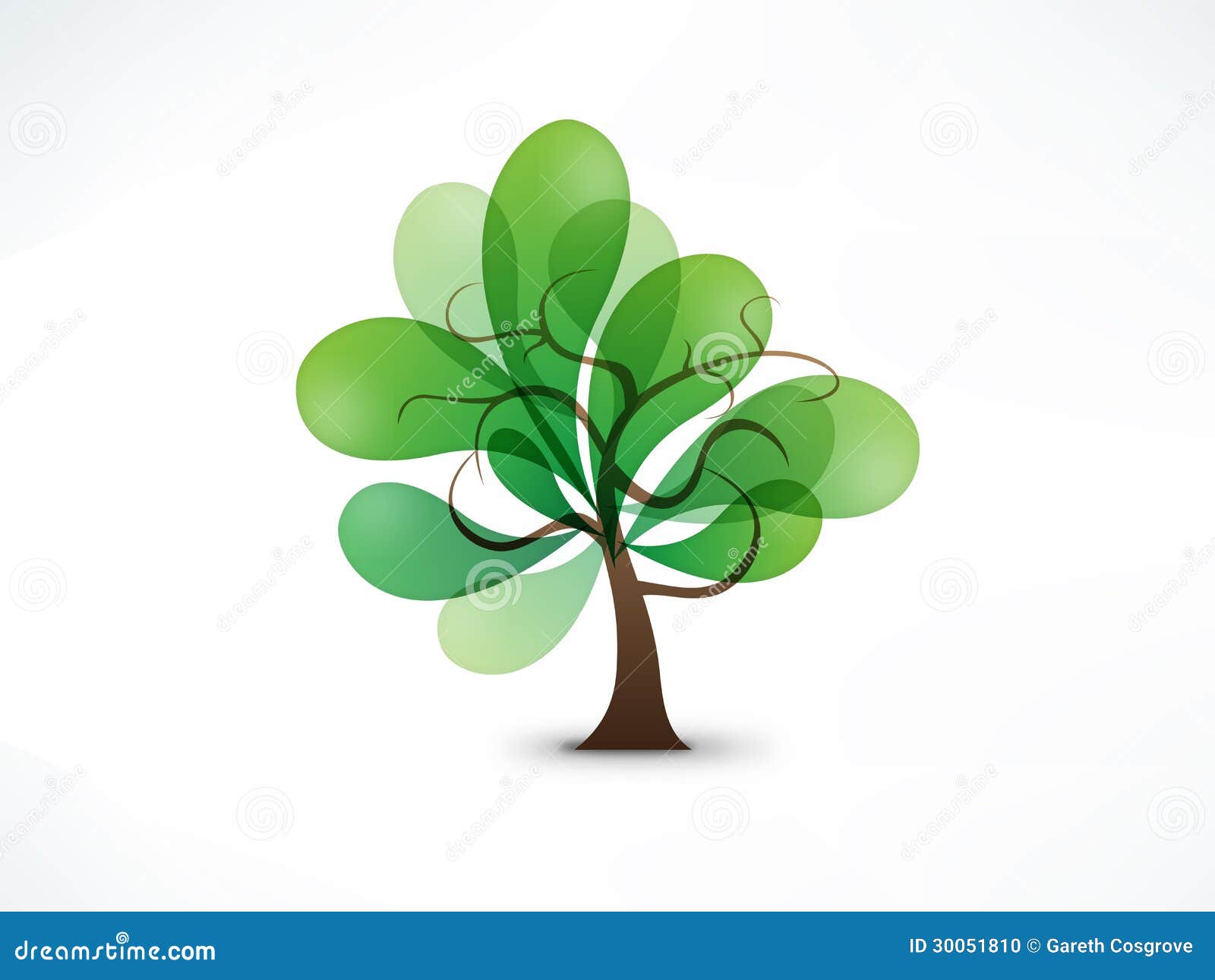 Abstract tree sign stock vector. Illustration of design - 30051810