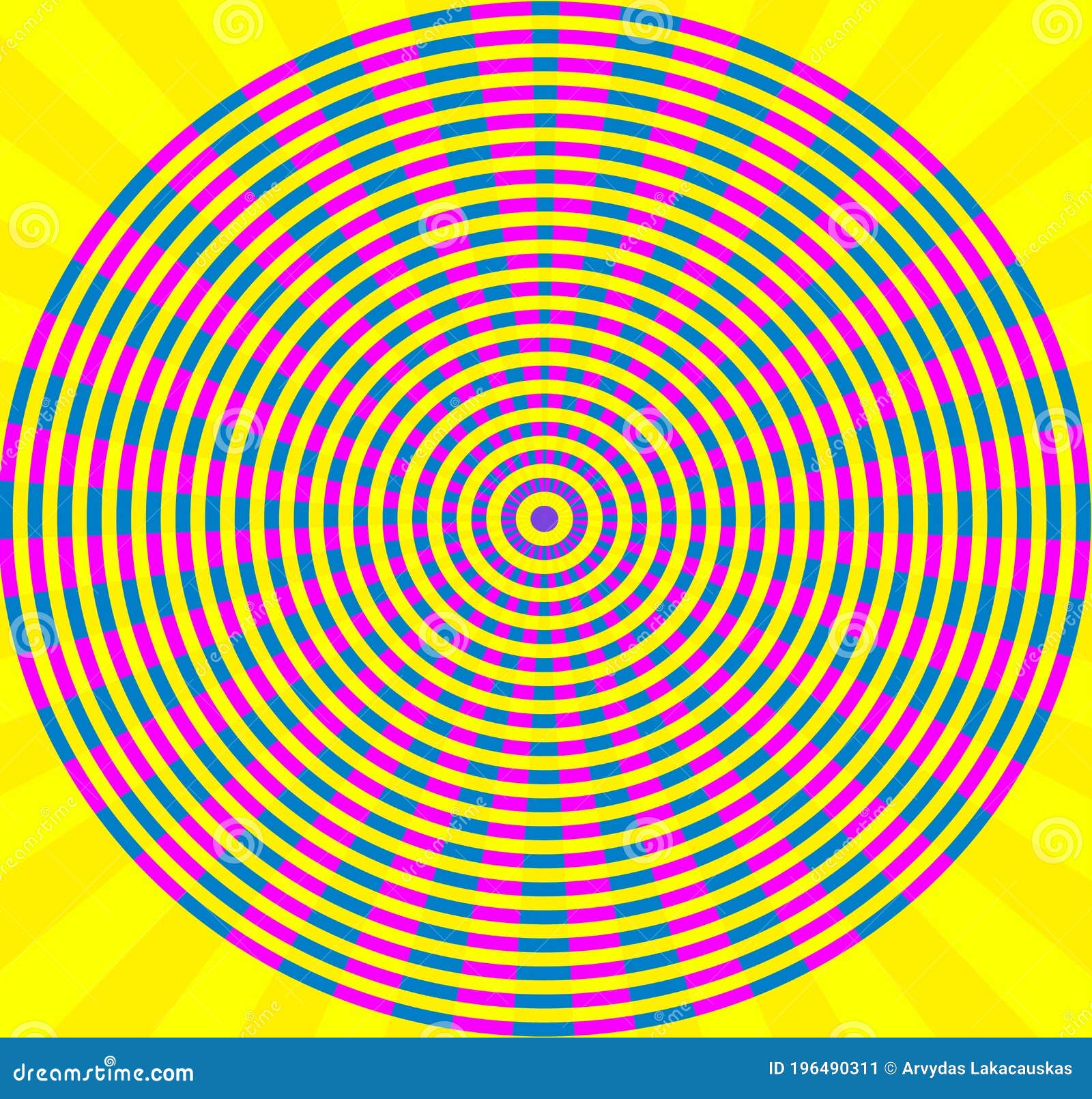 Illustration Abstract Hypnotics Psychedelic Multi Colored Checkered ...