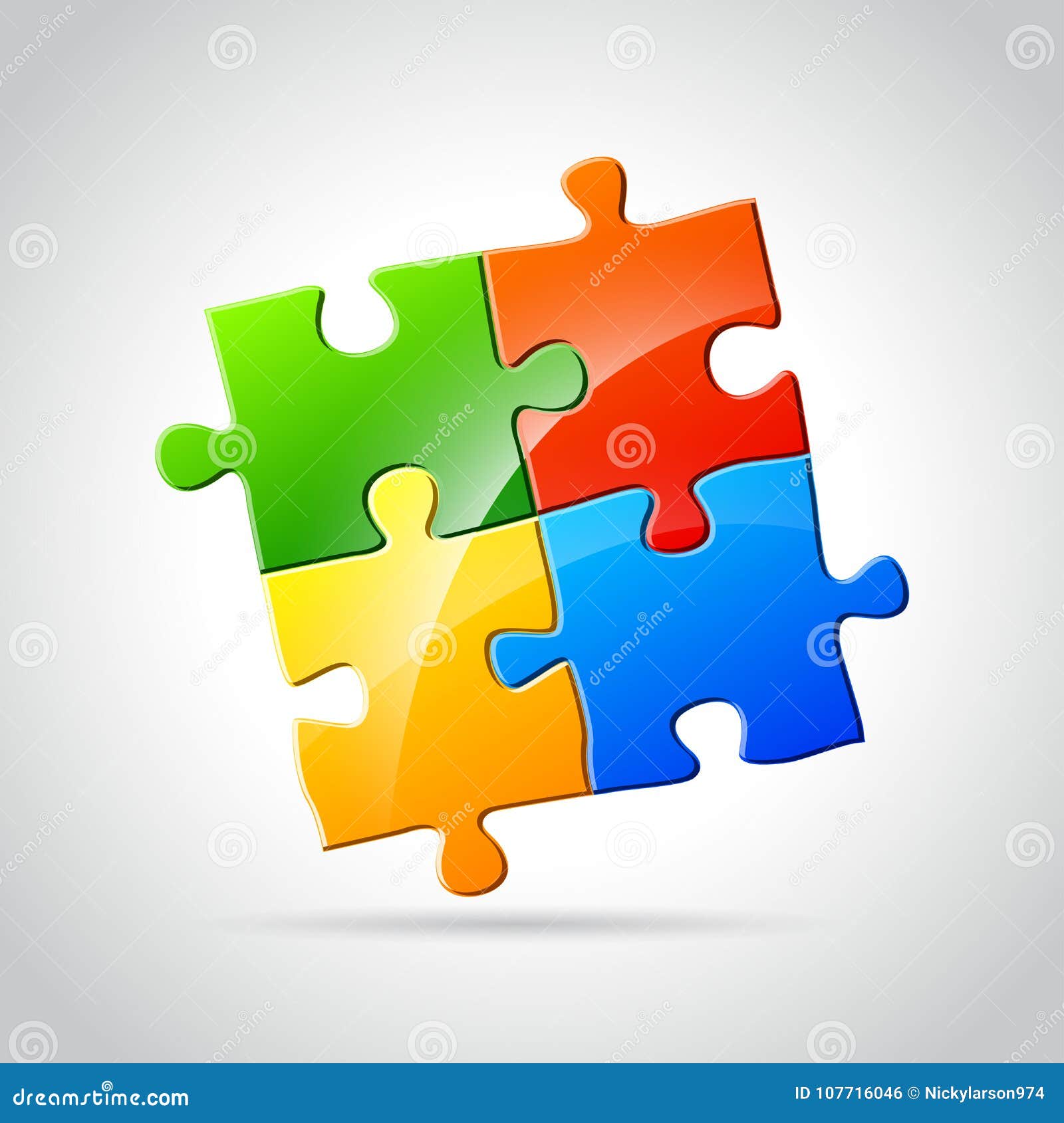 Abstract jigsaw puzzle stock vector. Illustration of jigsaw - 107716046
