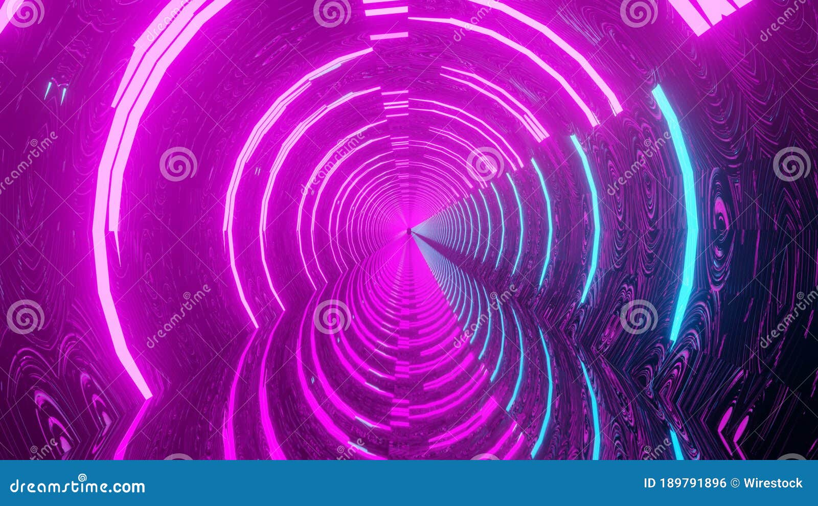 Illustration of Abstract Lights Creating an Imaginary Portal Stock ...
