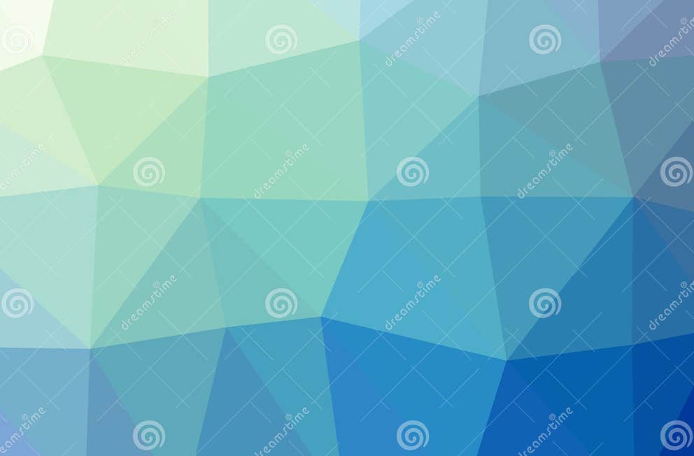 Illustration of Abstract Low Poly Blue Horizontal Background. Stock ...