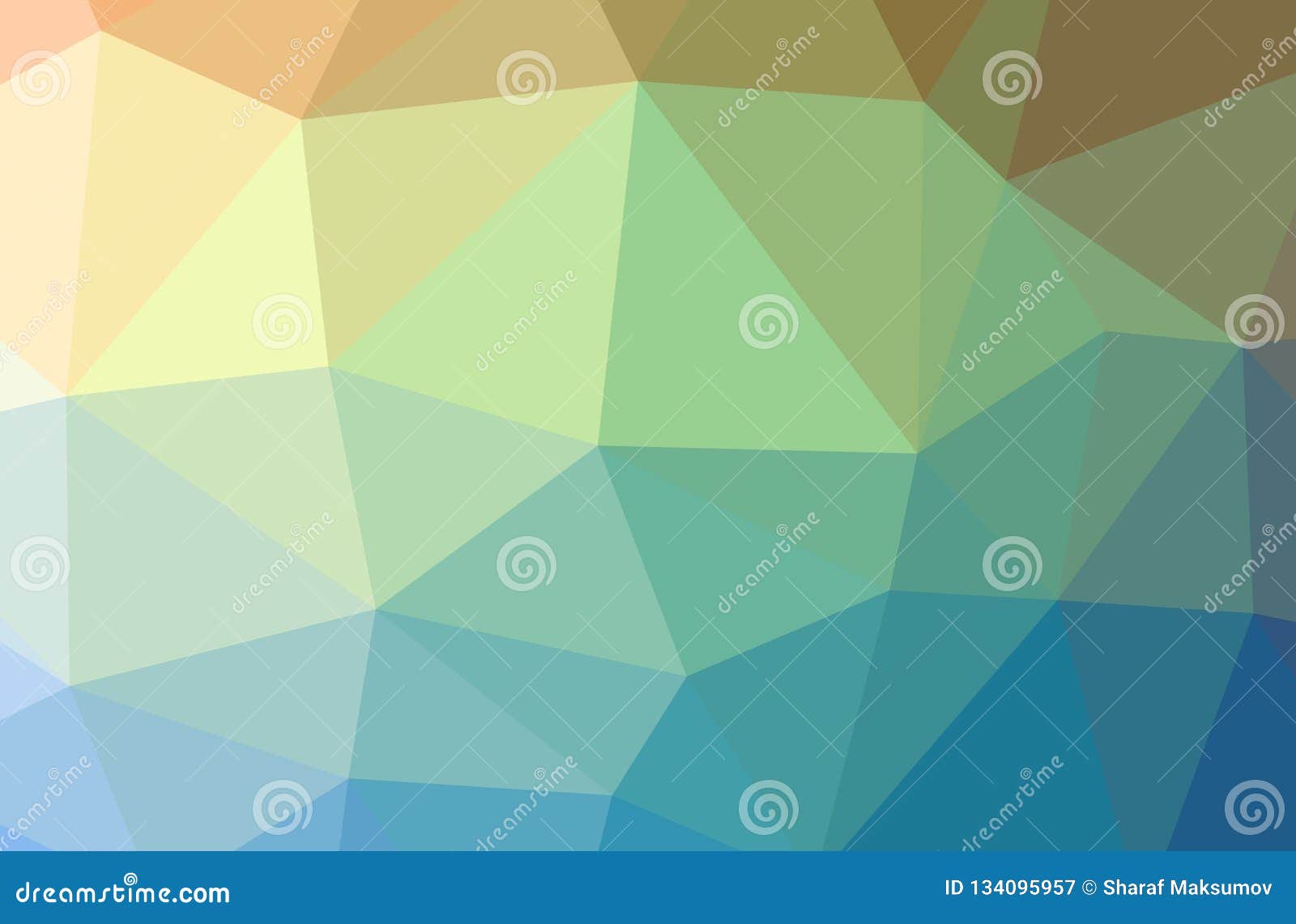 Illustration of Abstract Low Poly Blue Horizontal Background Stock ...
