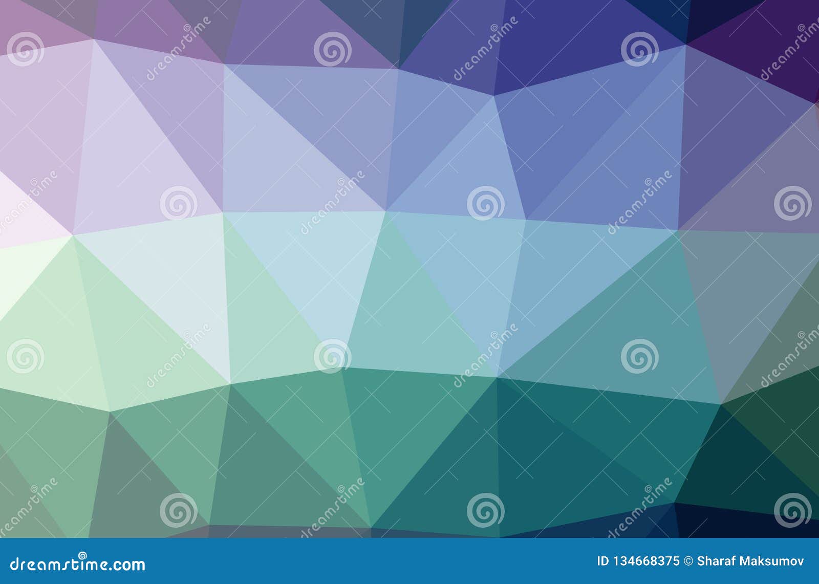 Illustration of Abstract Low Poly Blue Horizontal Background Stock ...