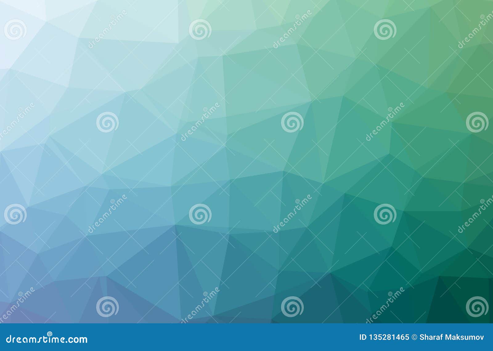 Illustration of Abstract Low Poly Blue Horizontal Background Stock ...