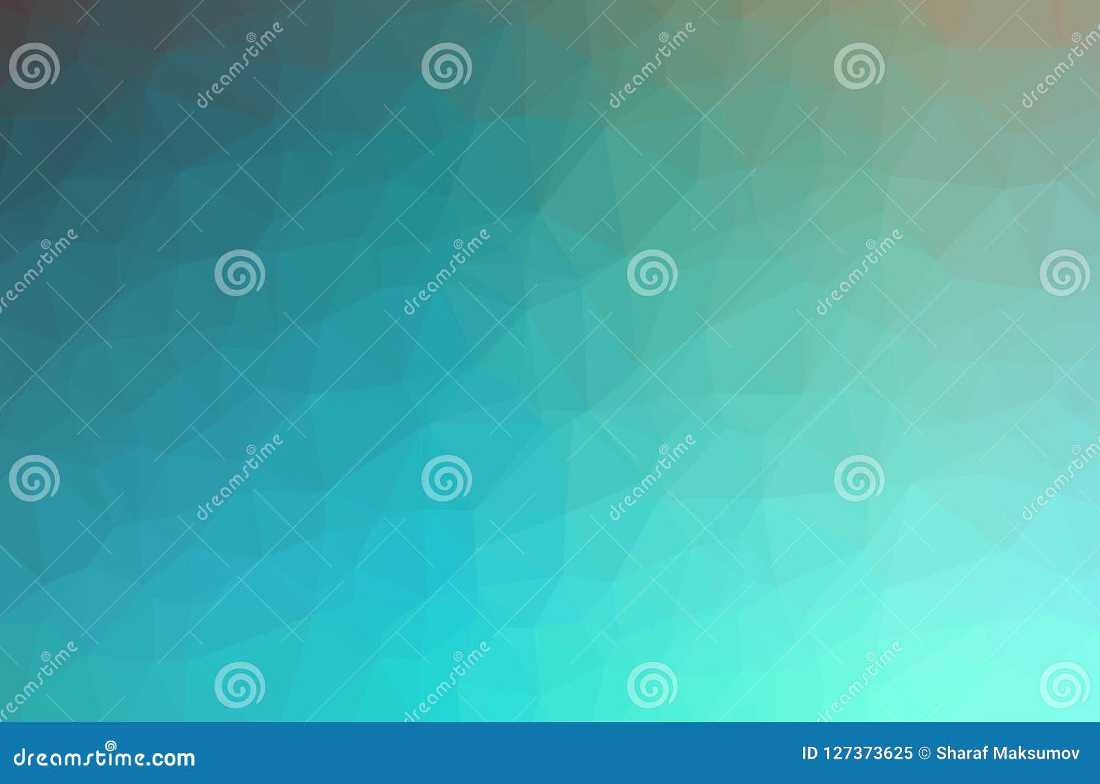 Illustration of Abstract Low Poly Blue Horizontal Background. Stock ...