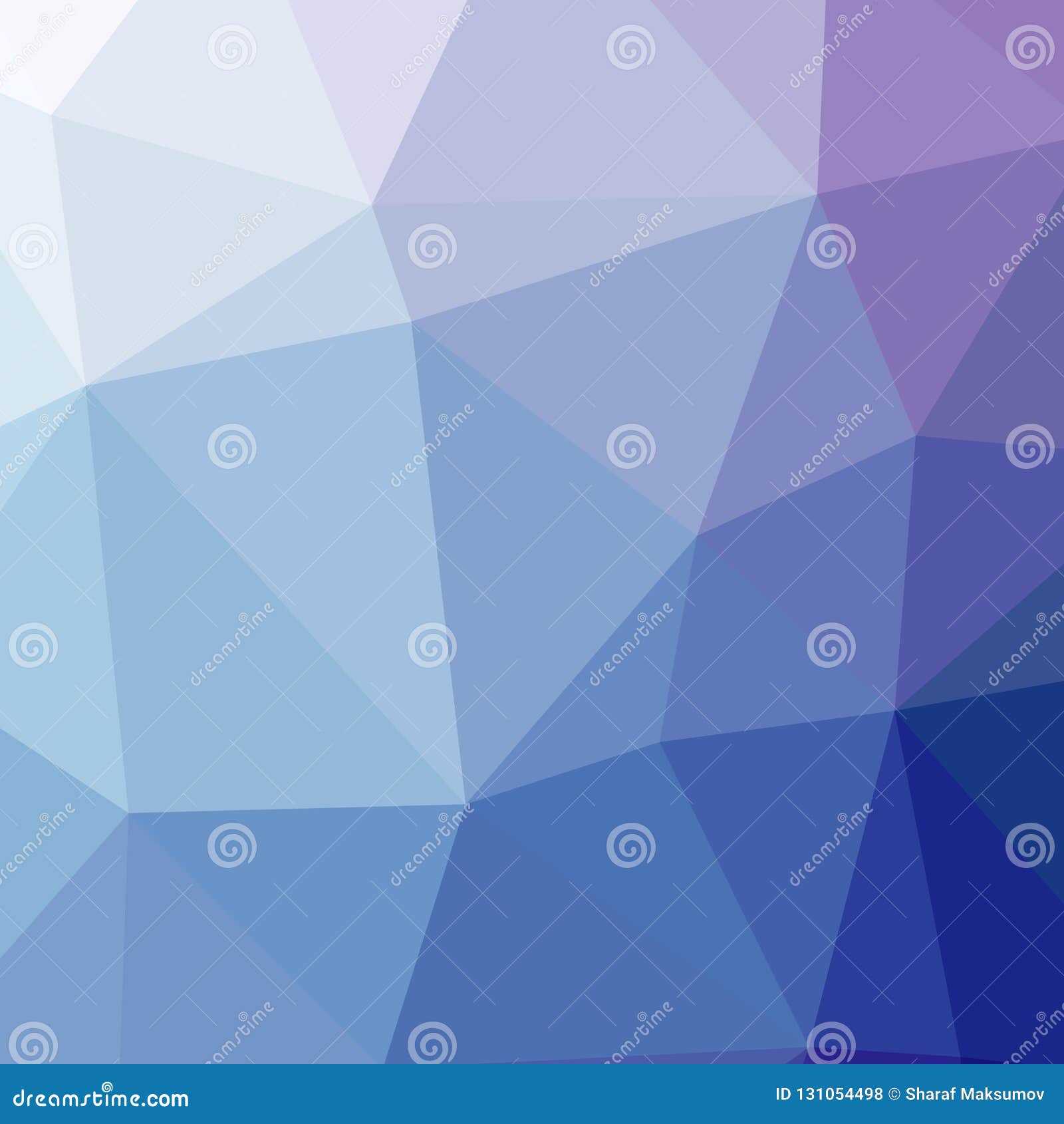 Illustration of Abstract Low Poly Blue and Purple Square Background ...