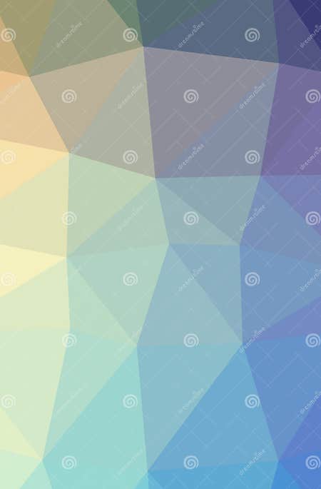 Illustration of Abstract Low Poly Blue Vertical Background. Stock ...
