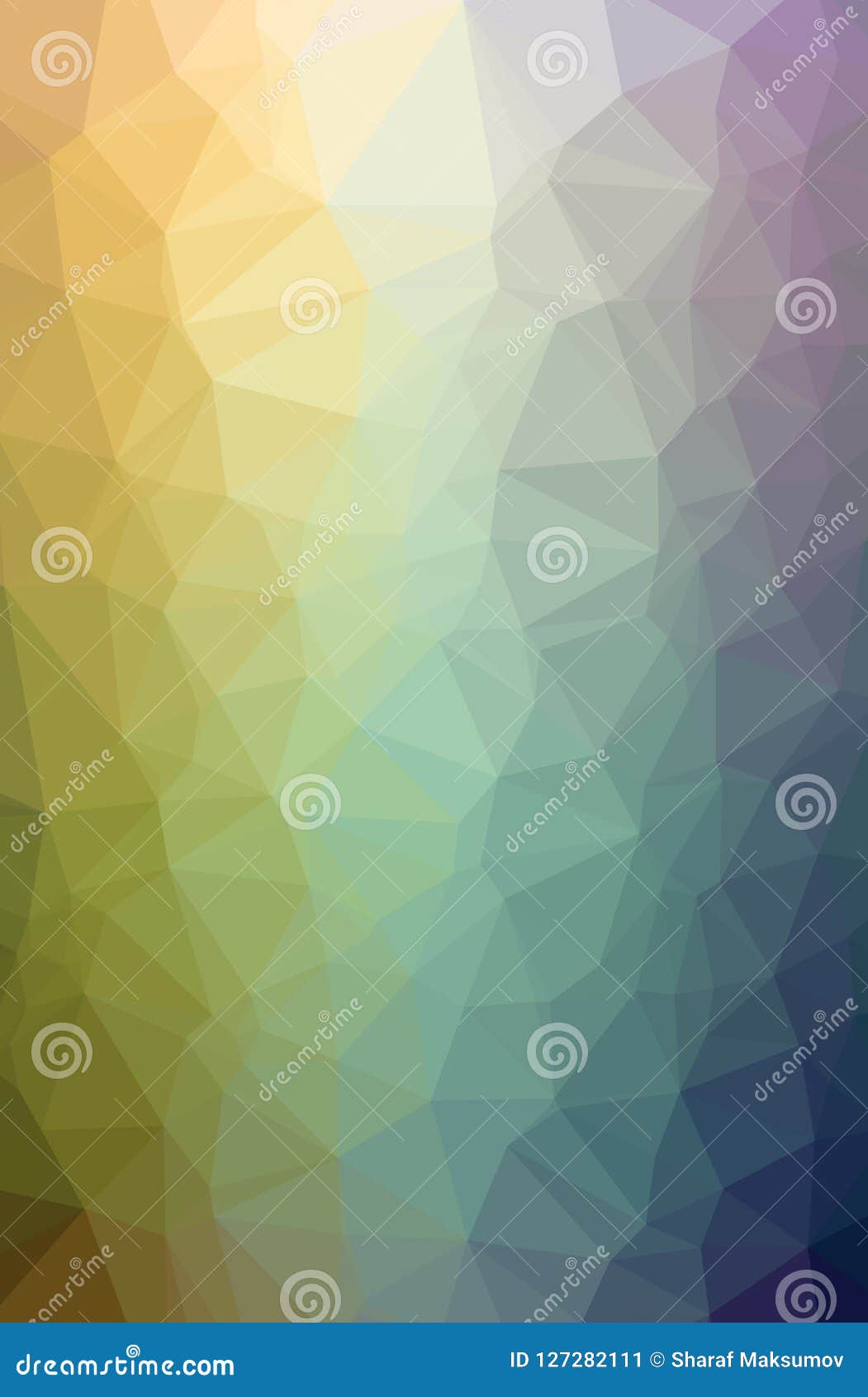 Illustration of Abstract Low Poly Blue Vertical Background. Stock ...