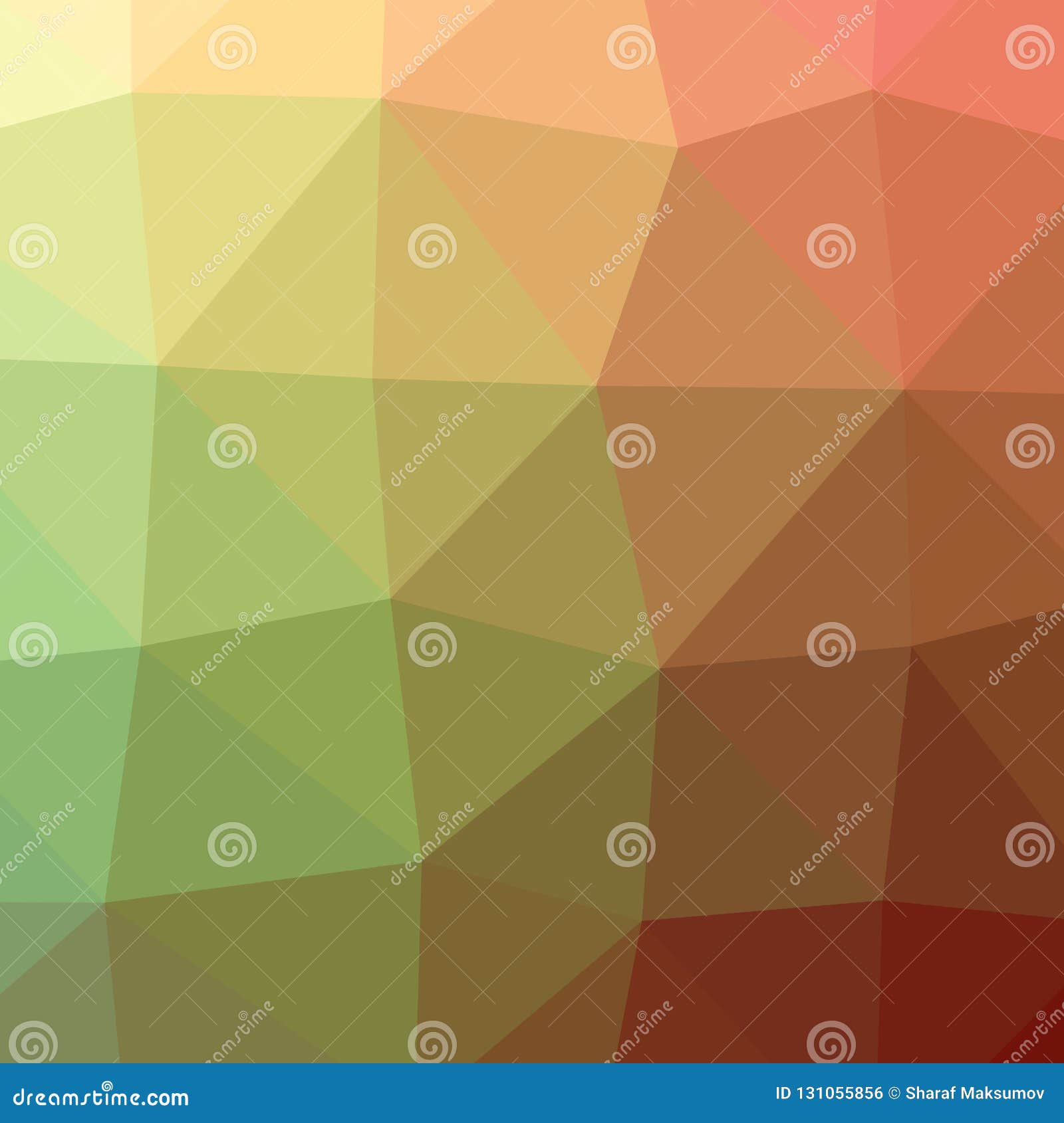 Illustration of Abstract Low Poly Brown Square Background. Stock ...