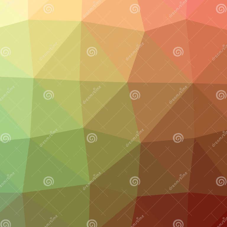 Illustration of Abstract Low Poly Brown Square Background. Stock ...