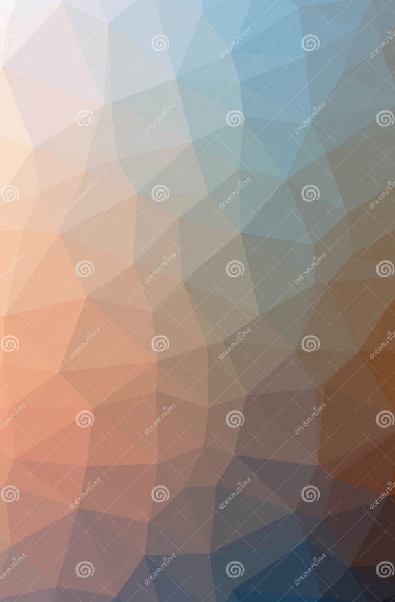 Illustration of Abstract Low Poly Brown Vertical Background. Stock ...