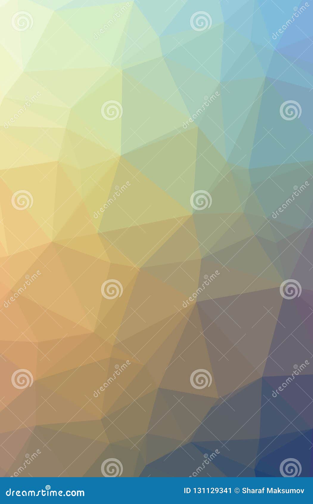 Illustration of Abstract Low Poly Brown Vertical Background. Stock ...