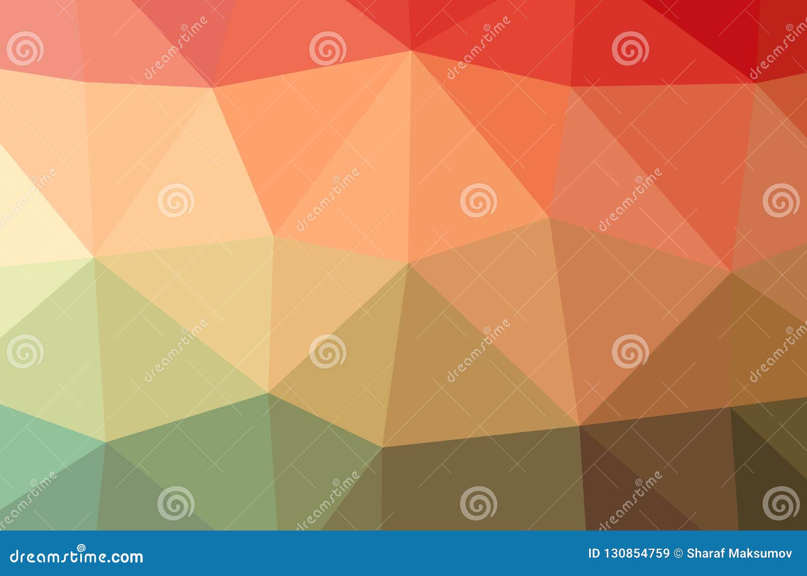 Illustration of Abstract Low Poly Orange Horizontal Background. Stock ...