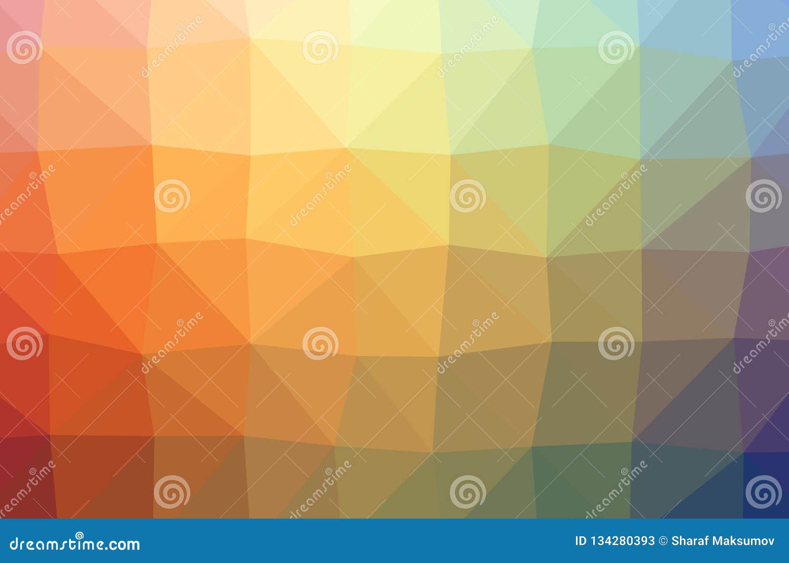 Illustration of Abstract Low Poly Orange Horizontal Background Stock ...
