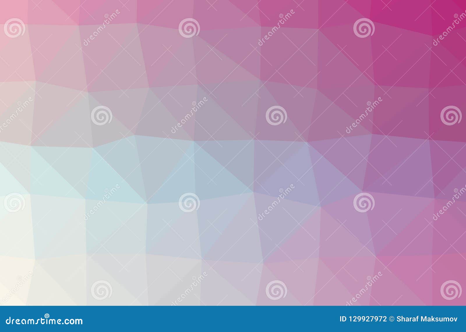 Illustration of Abstract Low Poly Pink Horizontal Background. Stock ...
