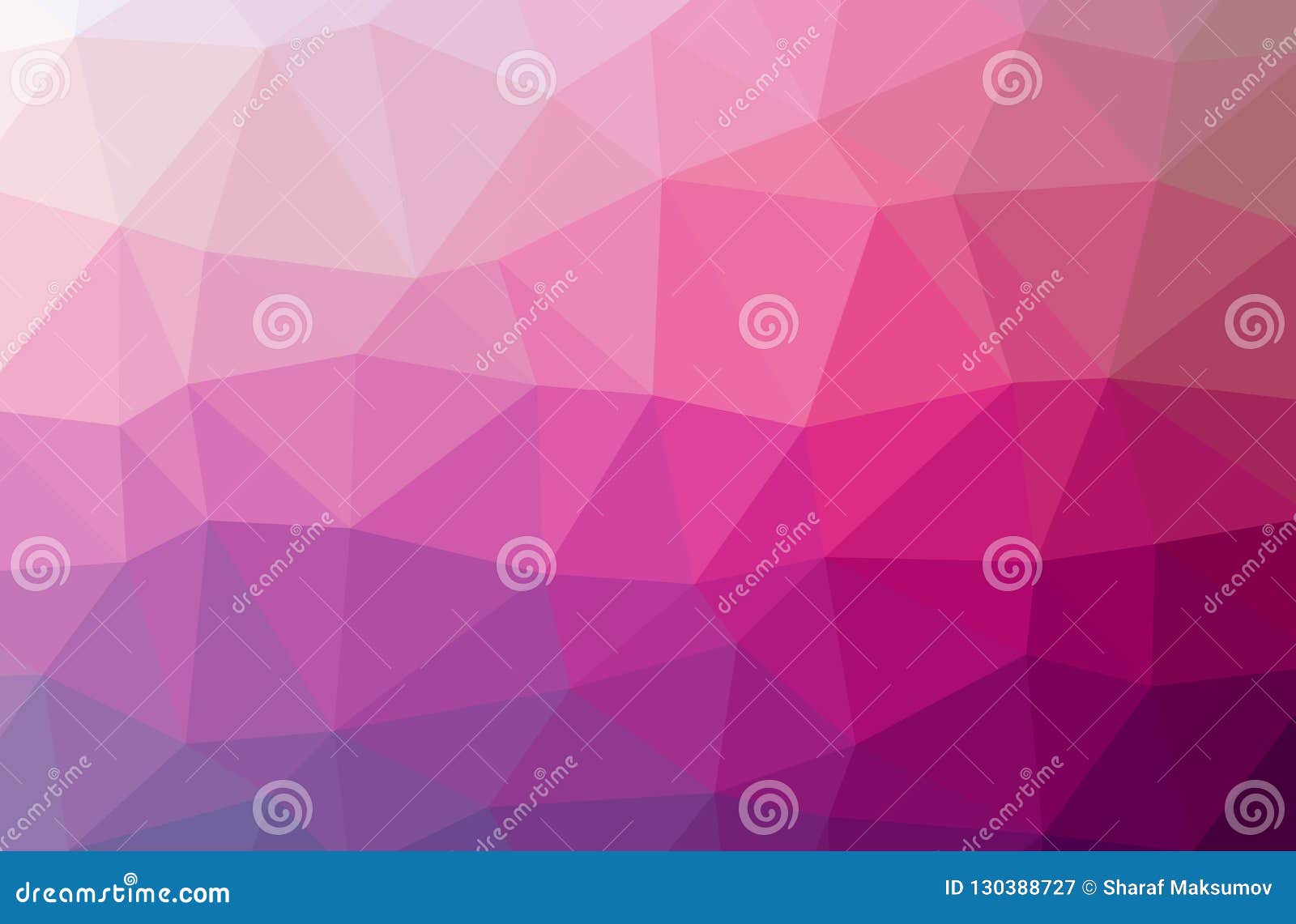 Illustration of Abstract Low Poly Pink Horizontal Background. Stock ...
