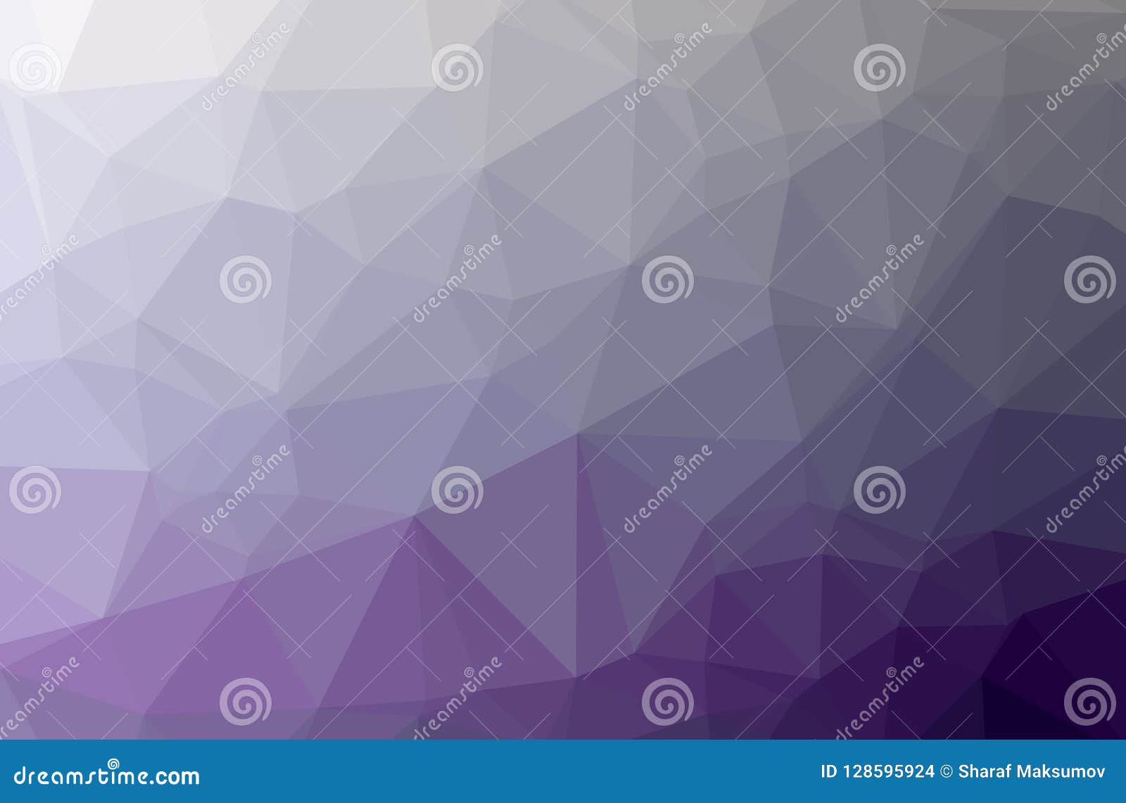 Illustration of Abstract Low Poly Purple Horizontal Background. Stock ...