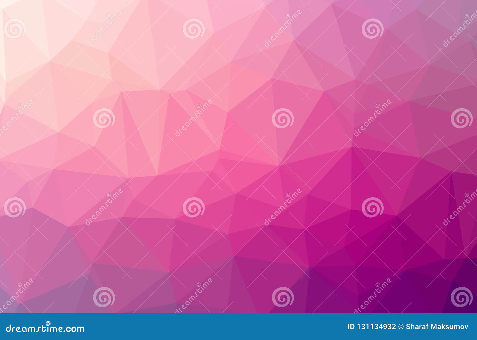Illustration of Abstract Low Poly Purple Horizontal Background. Stock ...
