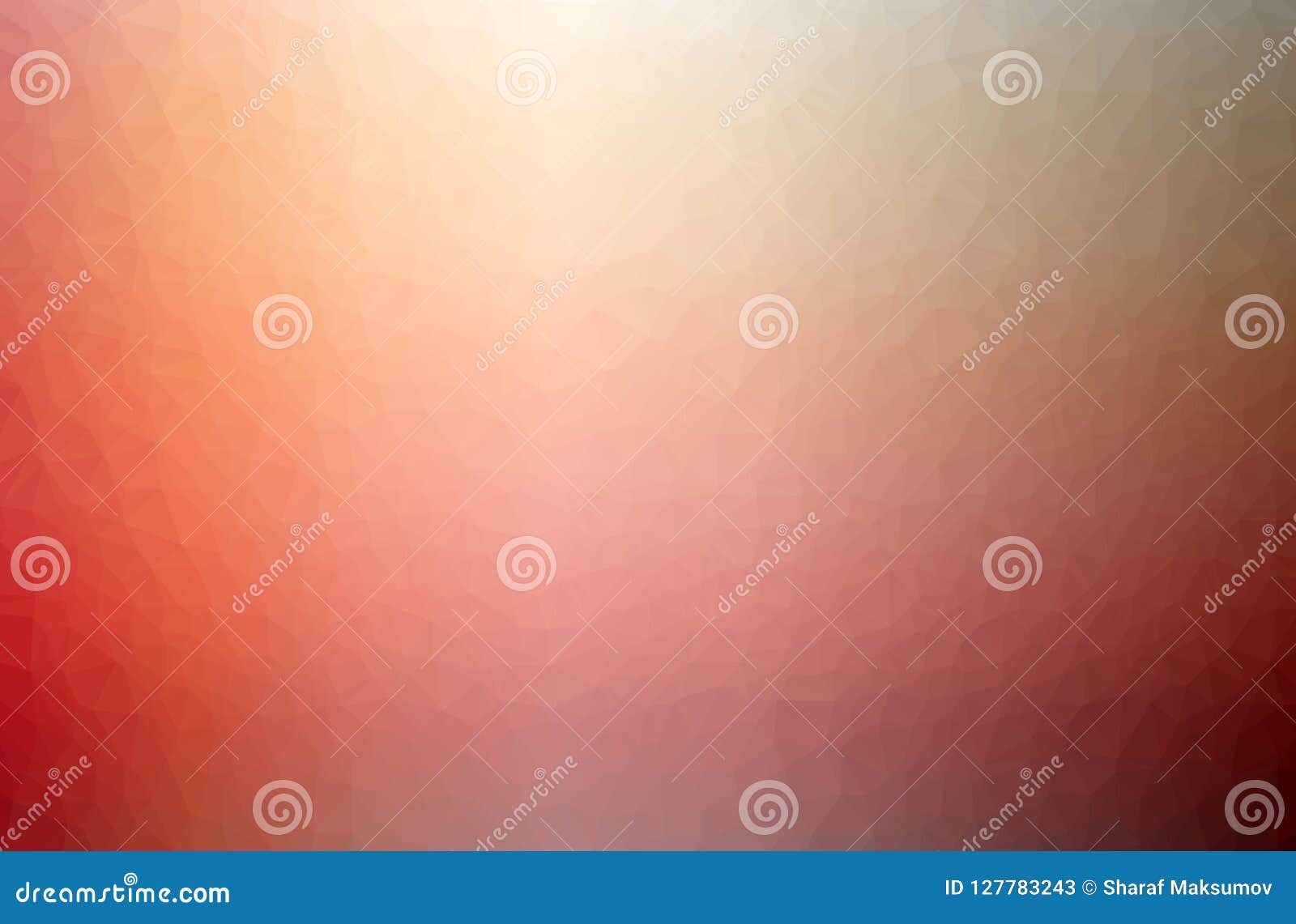Illustration of Abstract Low Poly Red Horizontal Background. Stock ...