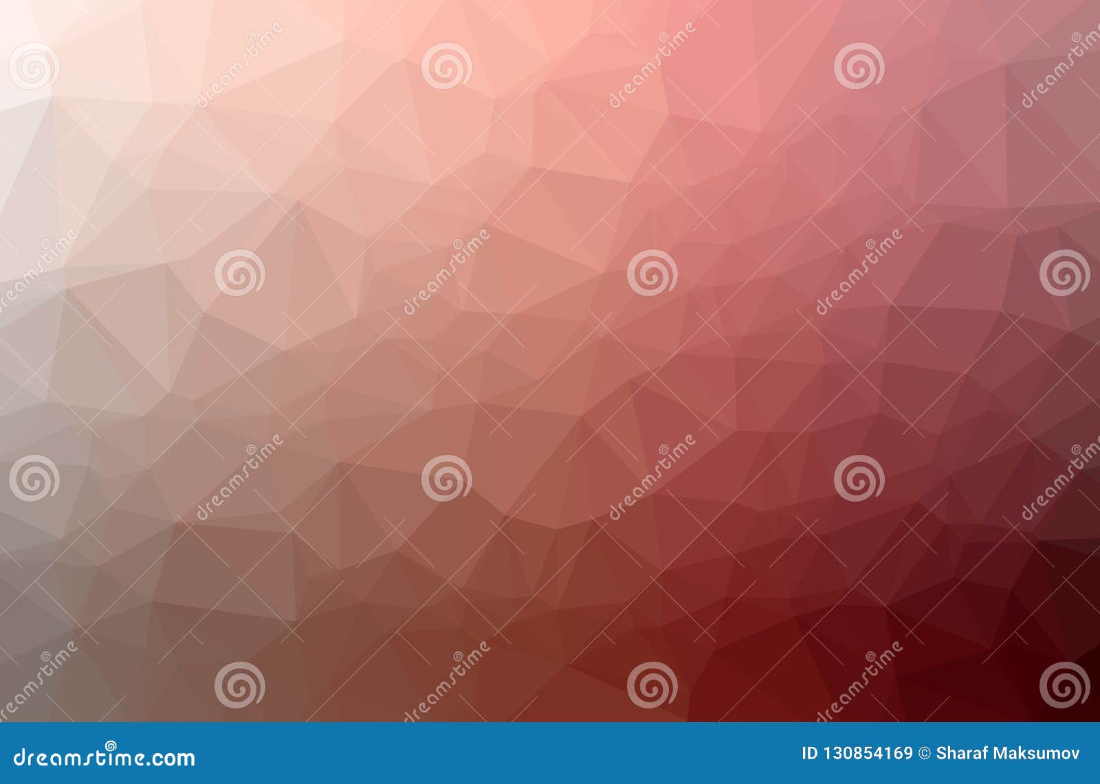 Illustration of Abstract Low Poly Red Horizontal Background. Stock ...