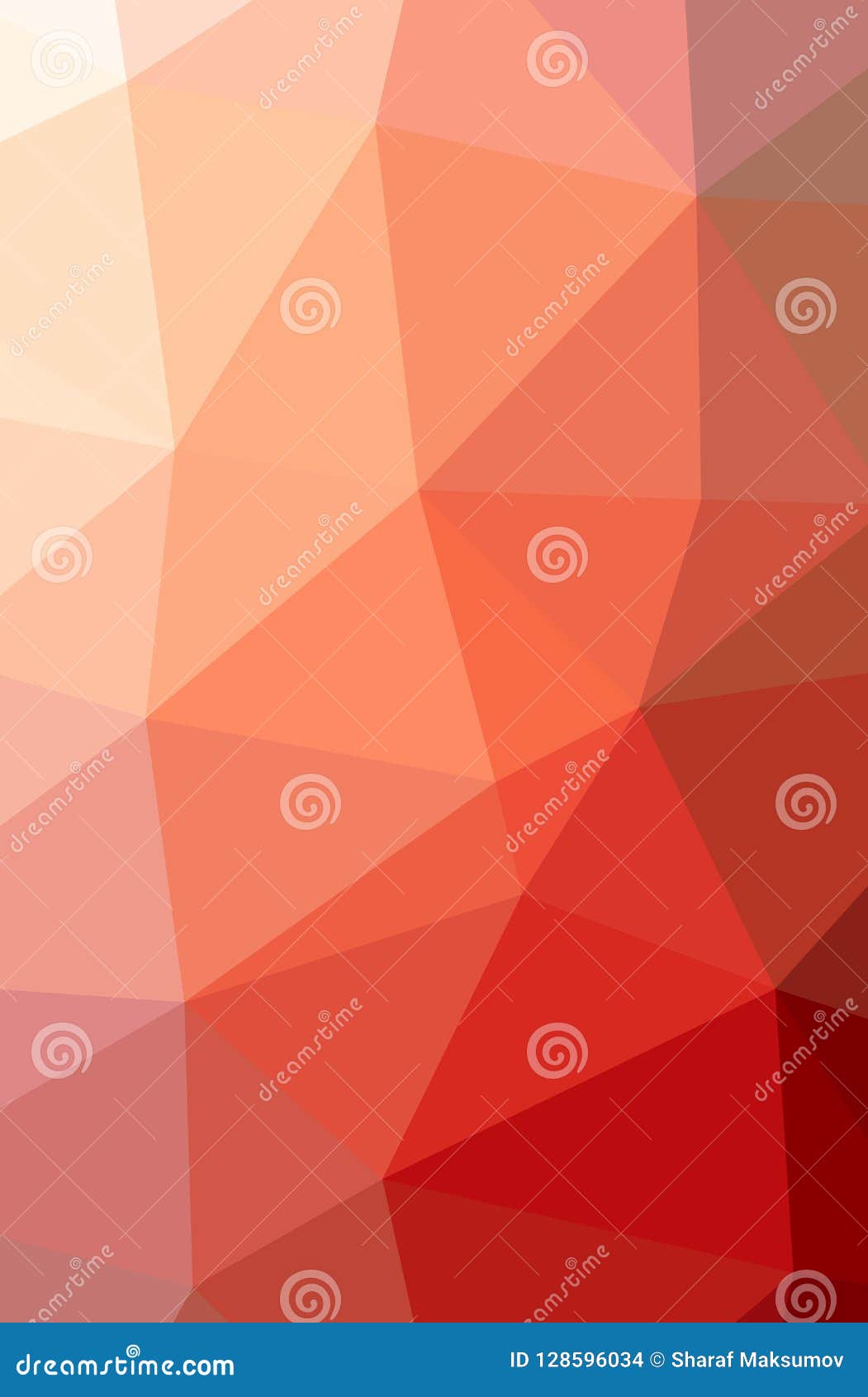 Illustration of Abstract Low Poly Red Vertical Background. Stock ...