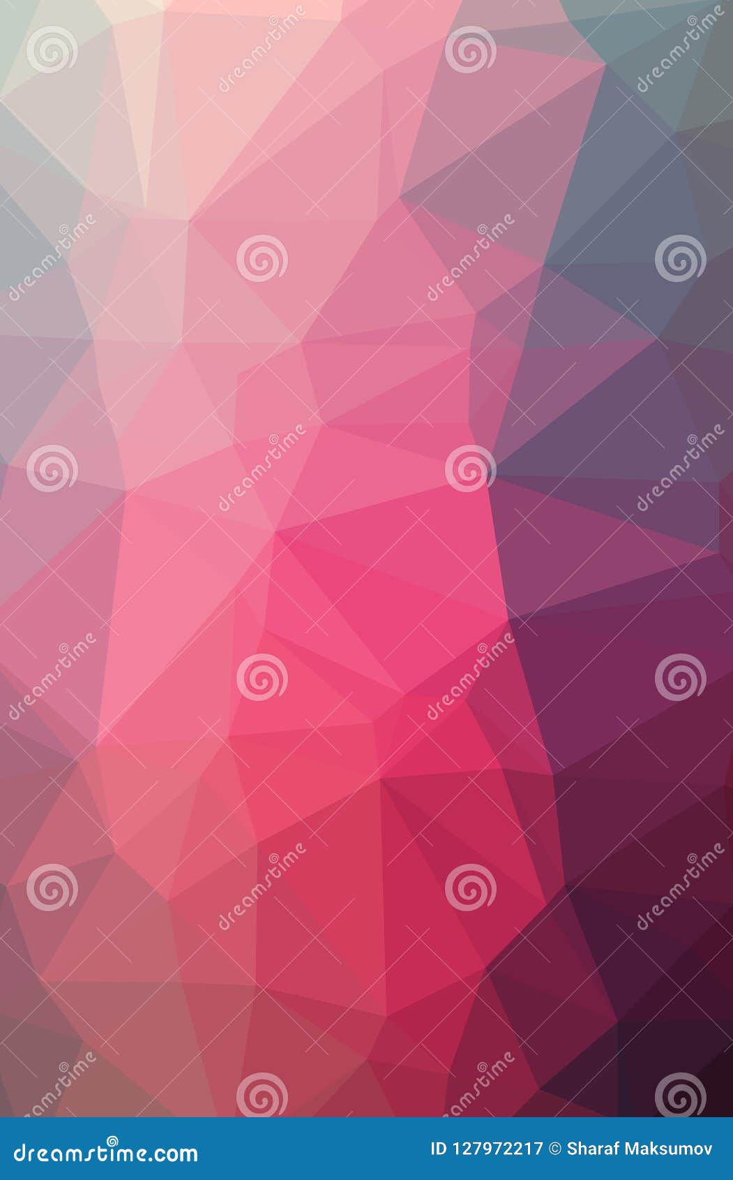 Illustration of Abstract Low Poly Red Vertical Background. Stock ...