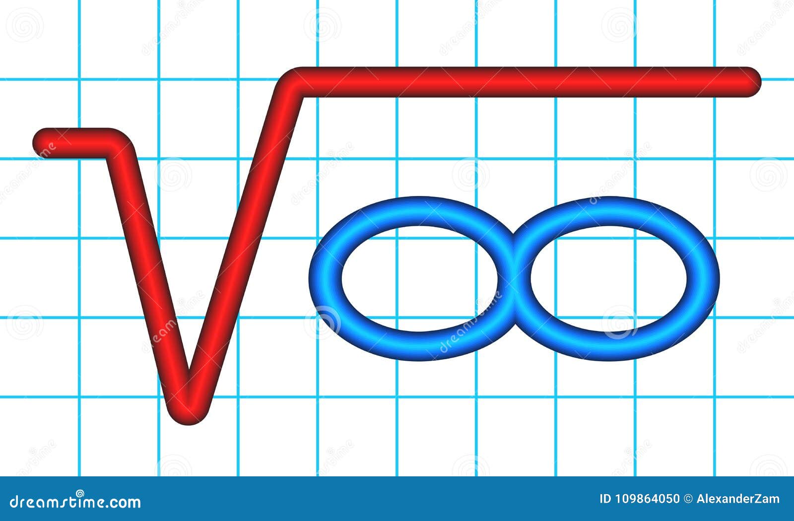 Root of infinity stock vector. Illustration of mathematics - 109864050