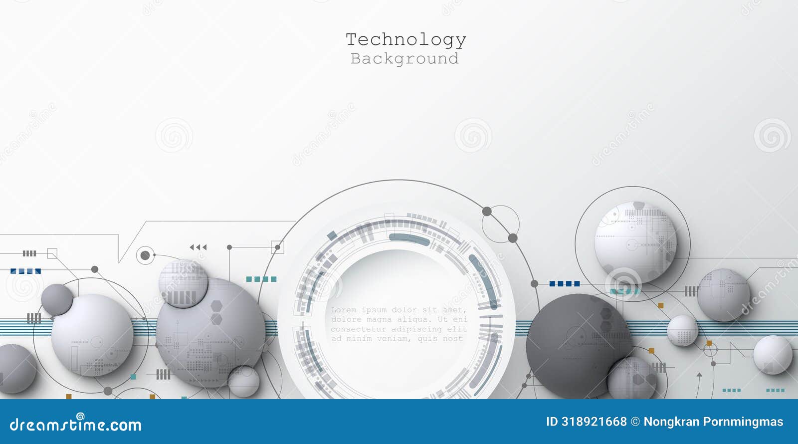 Illustration Abstract Modern Digital Futuristic, Engineering, Science ...