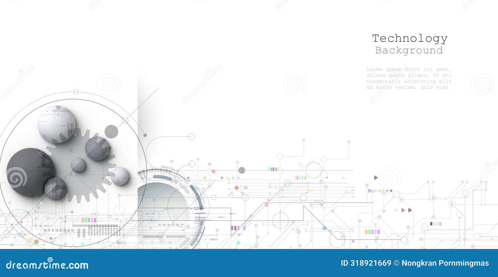 Illustration Abstract Modern Digital Futuristic, Engineering, Science ...