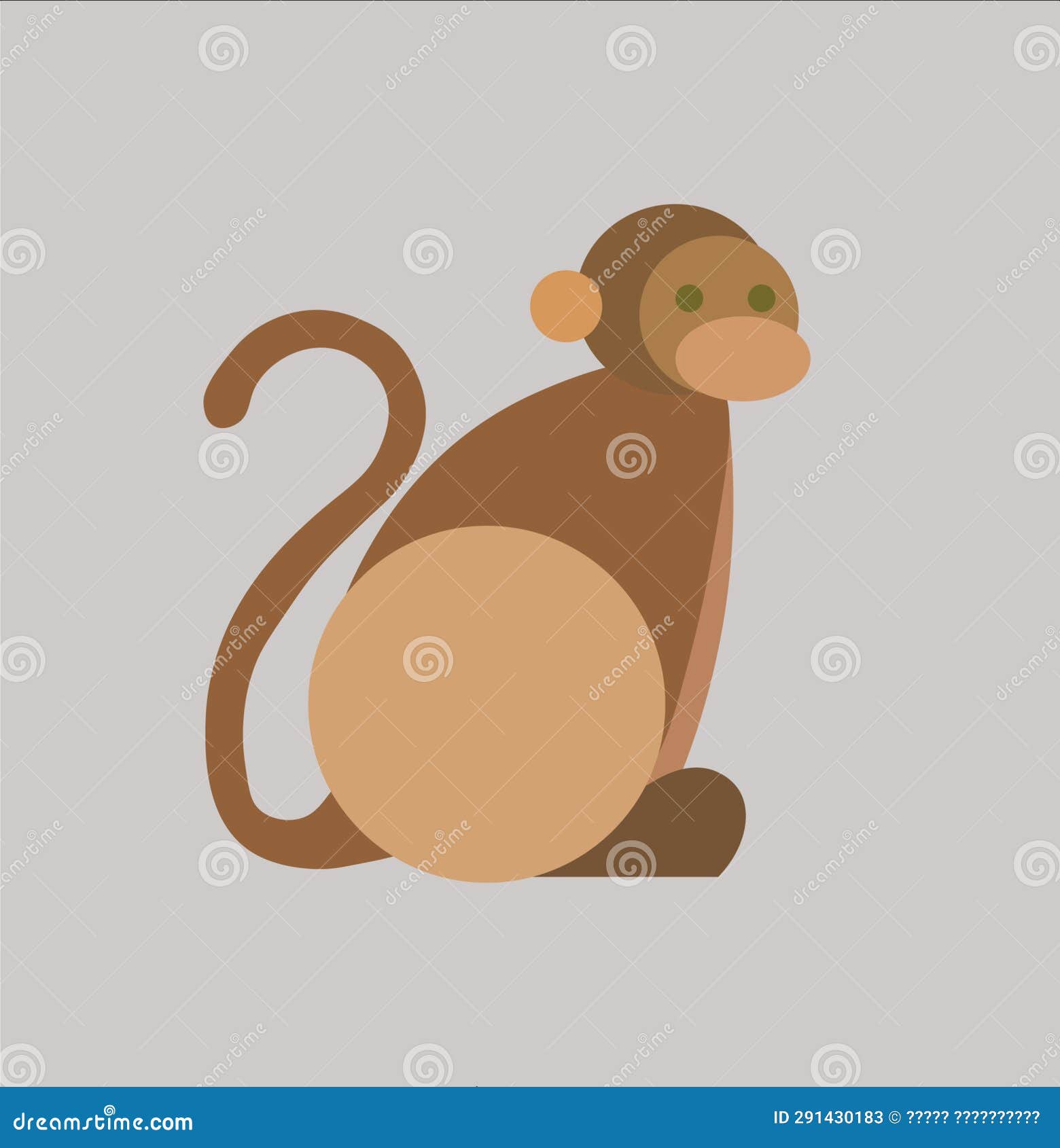 Illustration of Abstract Monkey Stock Vector - Illustration of animal ...