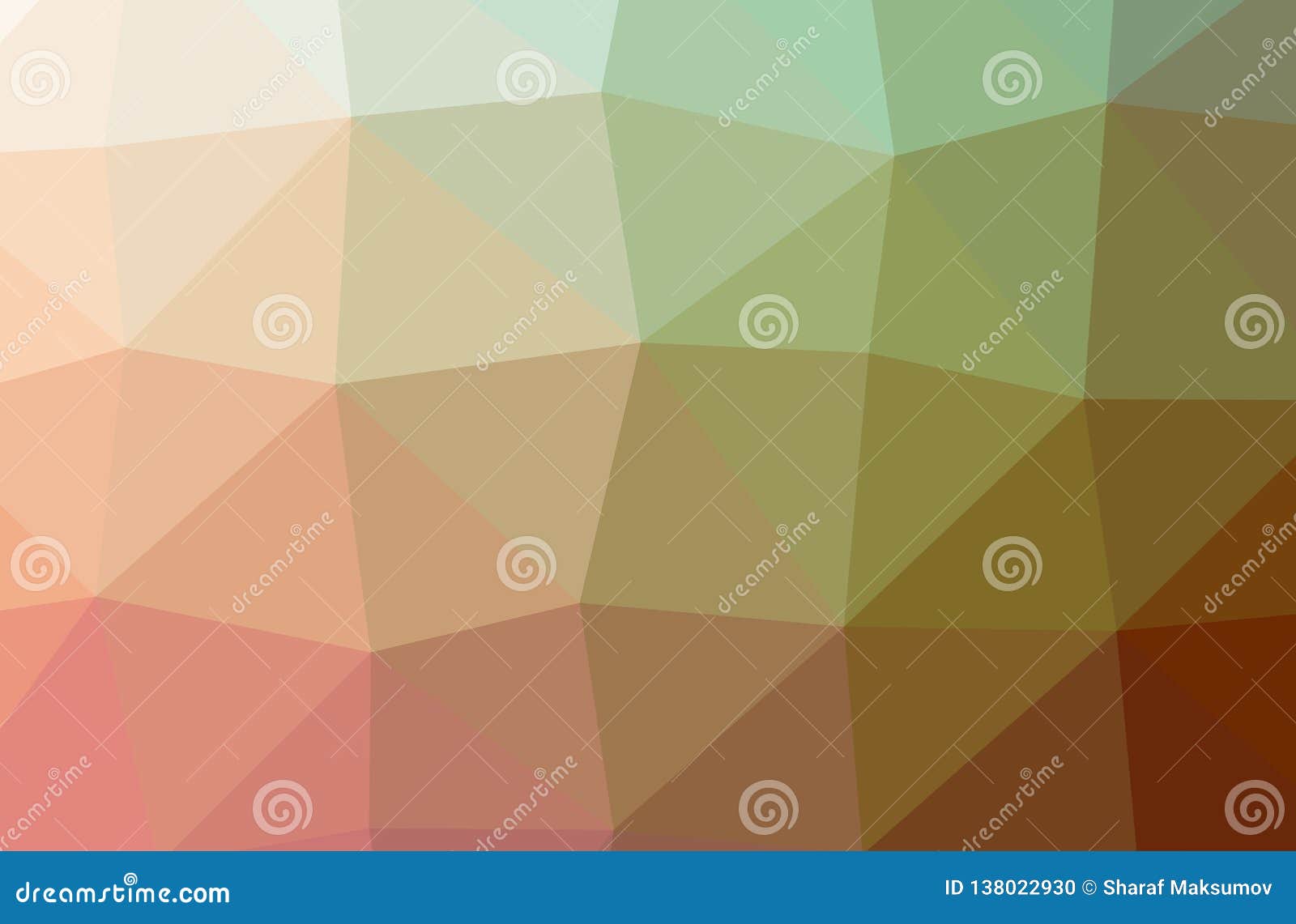 Illustration of Abstract Orange Horizontal Low Poly Background ...