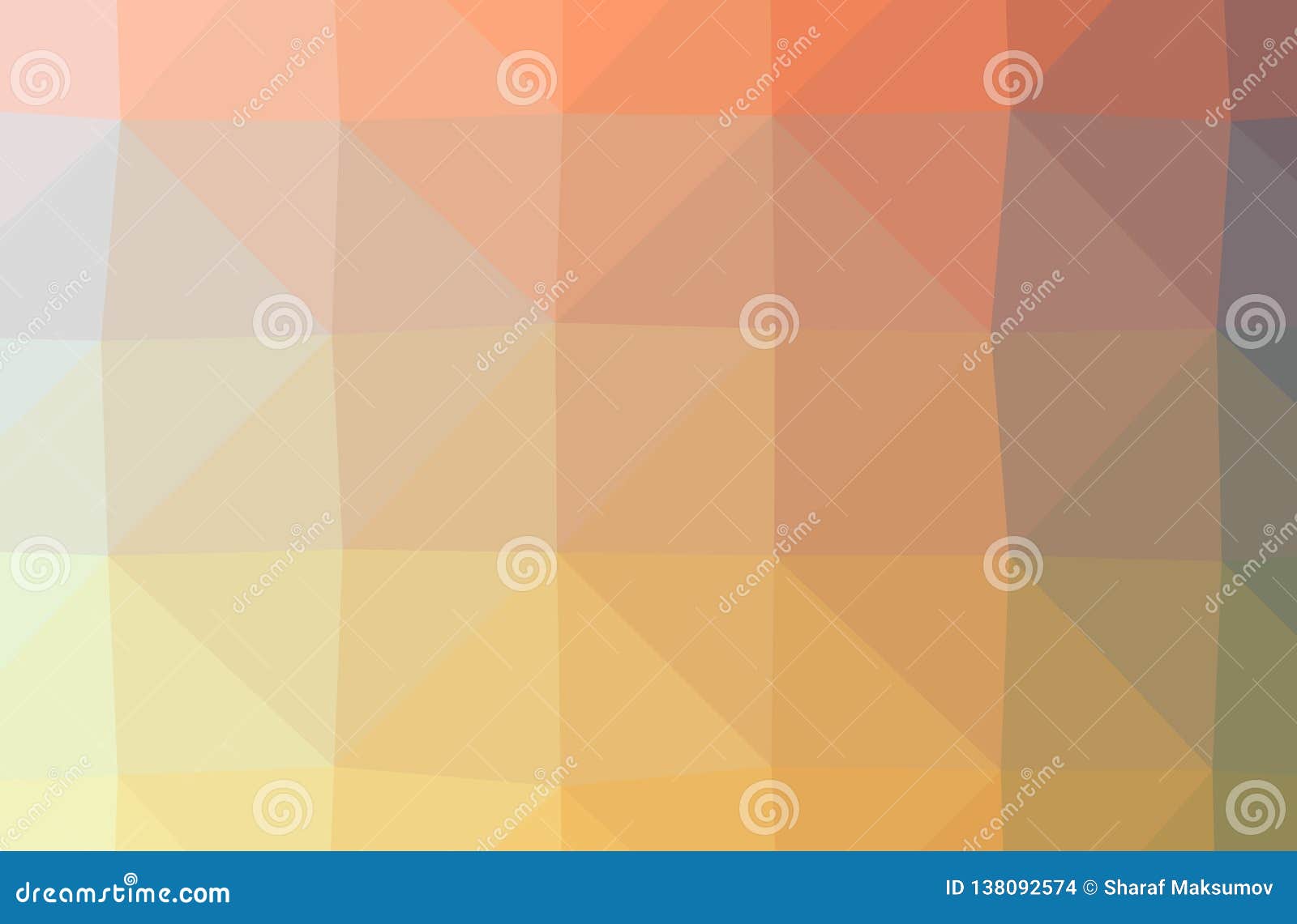 Illustration of Abstract Orange Horizontal Low Poly Background ...