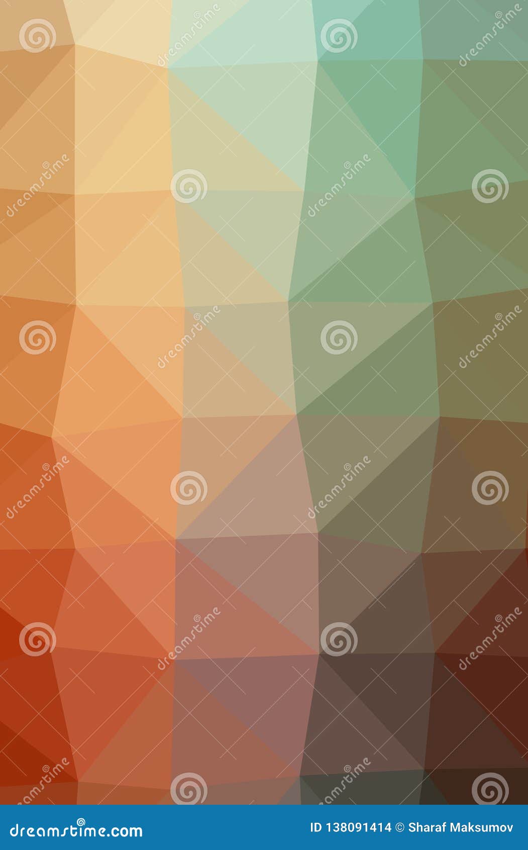 Illustration of Abstract Orange Vertical Low Poly Background. Beautiful ...