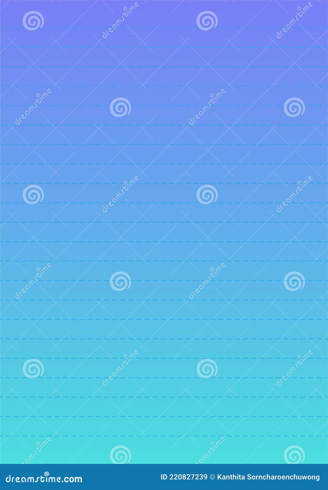 Illustration Abstract A4 Paper Lined Wave Design. Highlight Blue Sky ...