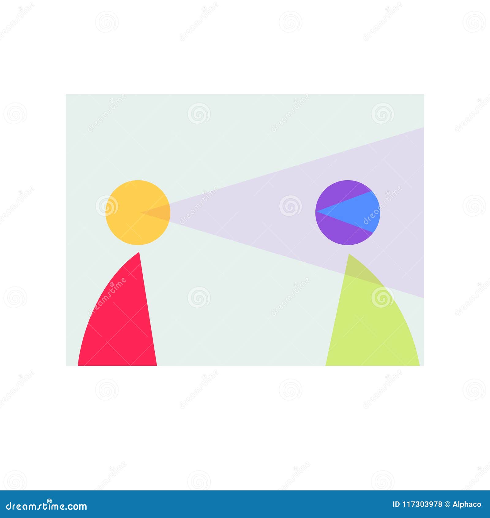 Abstract People Conversation Stock Vector - Illustration of blue, inert ...